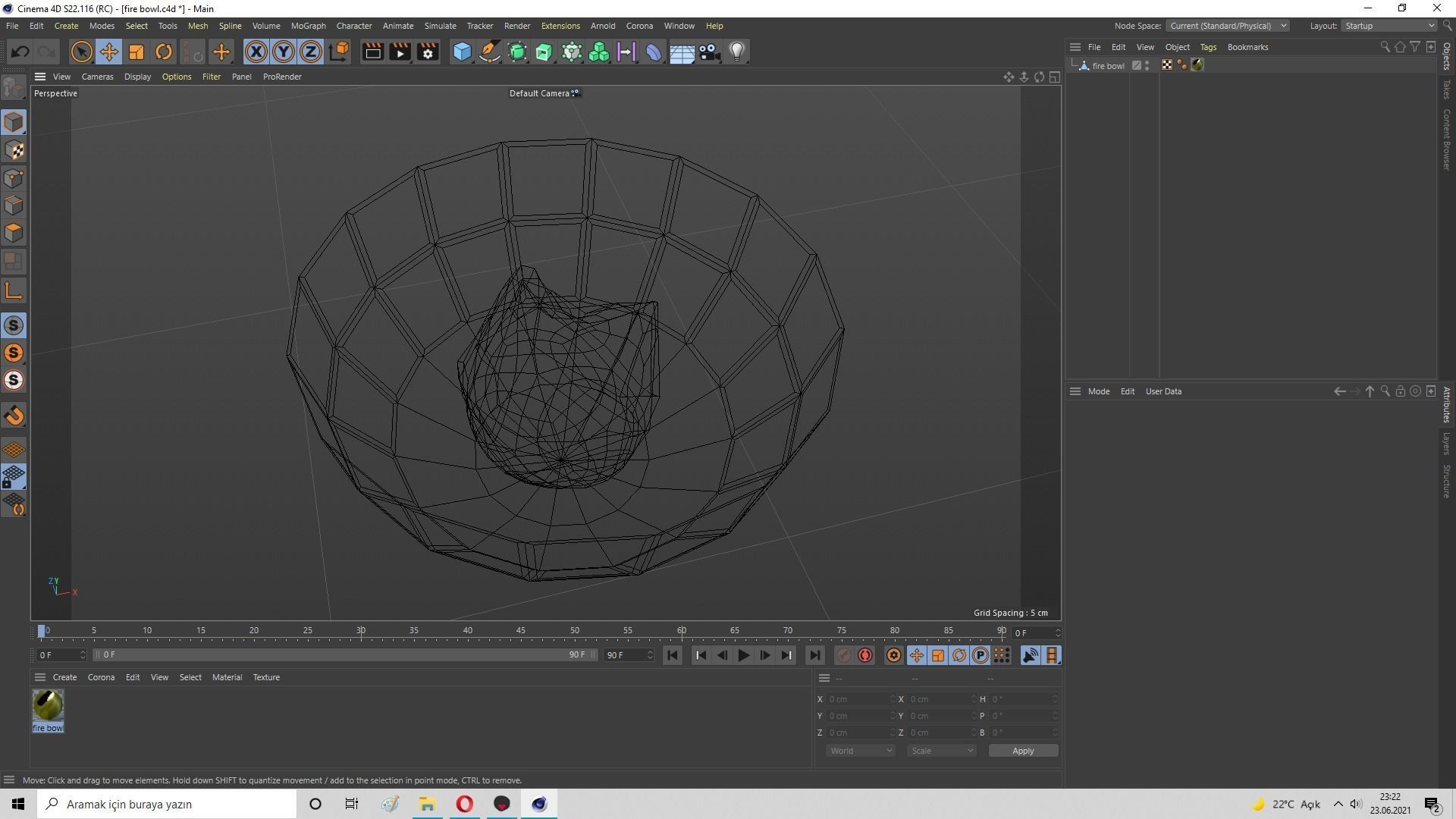 Low Poly Fire Bowl free VR / AR / low-poly 3D model | CGTrader