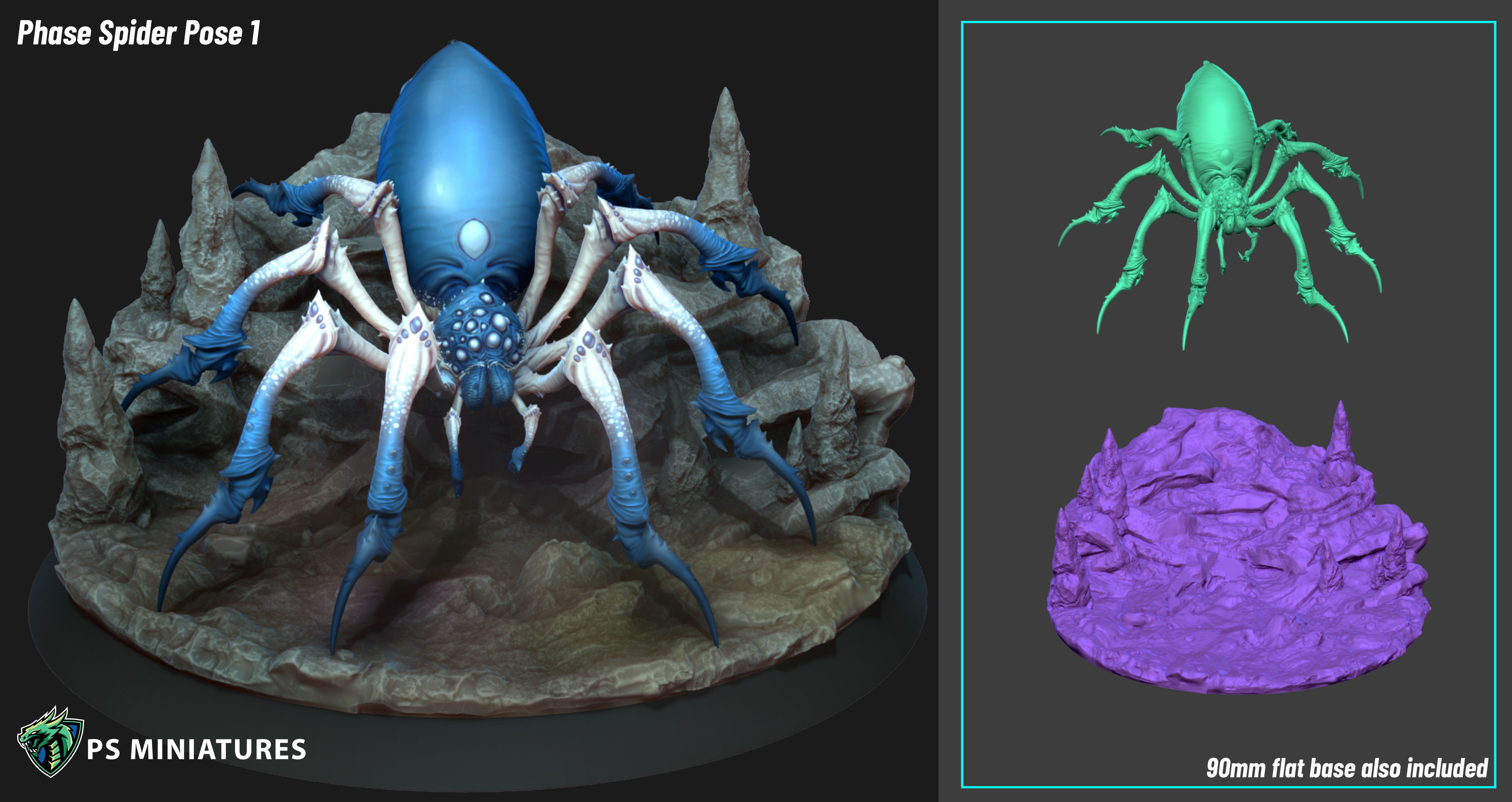 Phase Spider Pose 1 - 3D Printable 3D model 3D printable | CGTrader