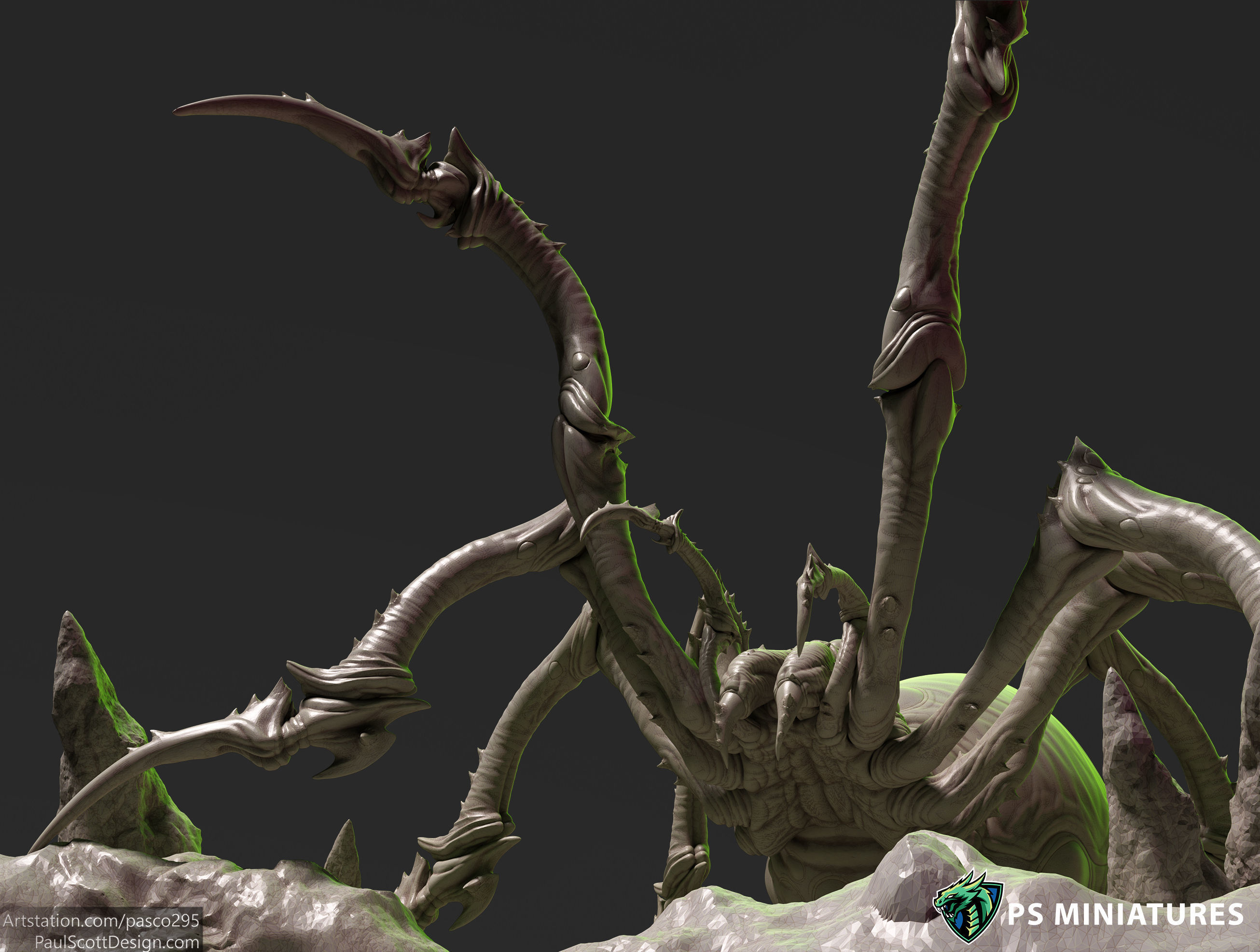 Phase Spider Pose 2 - 3D Printable 3D model 3D printable | CGTrader