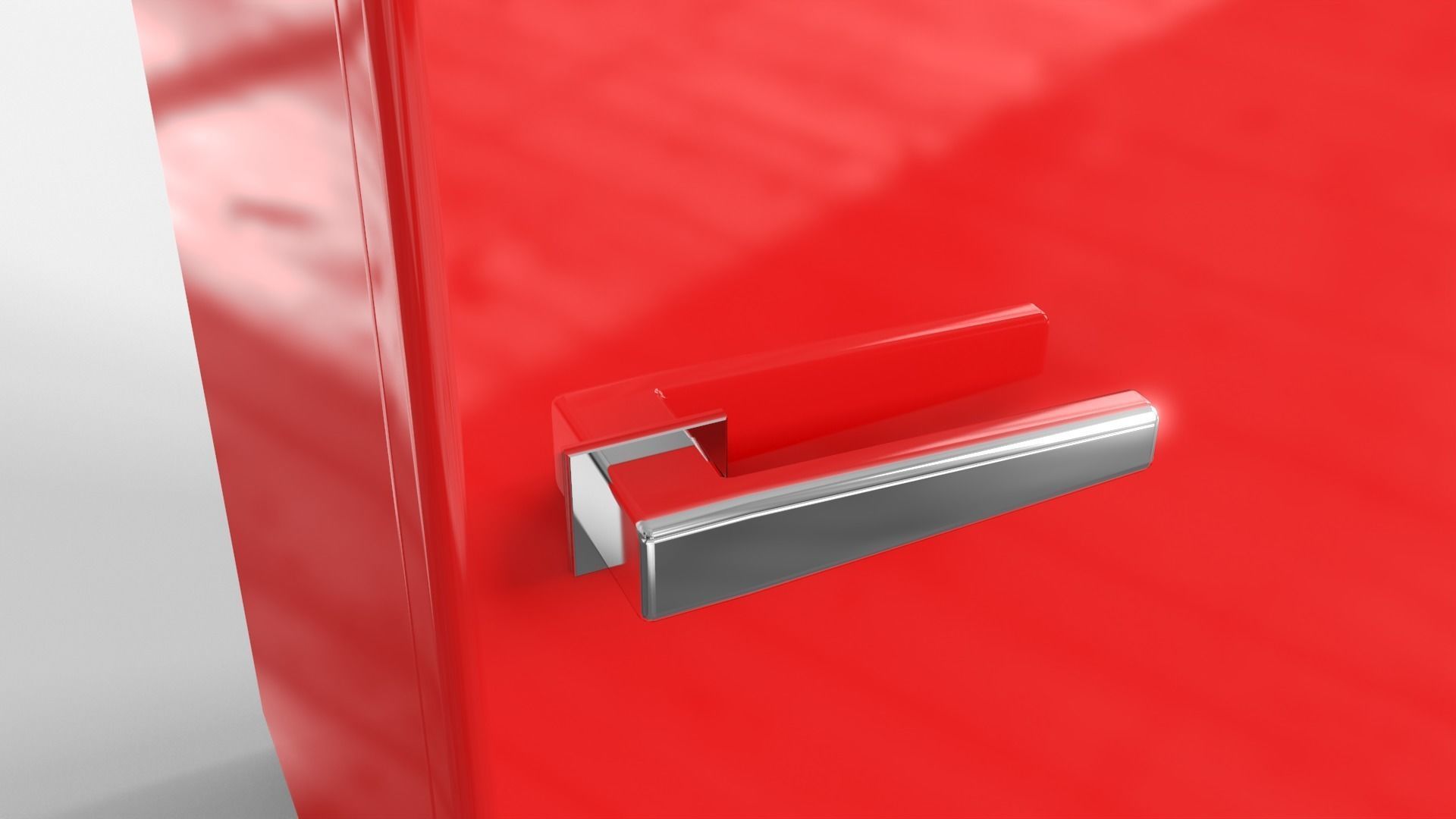 Mini Bar Fridge With Handle 3D model | CGTrader