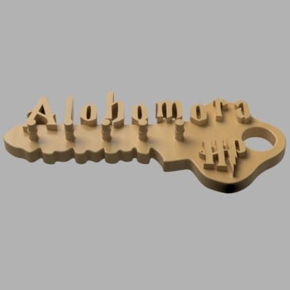 Key Holder Harry Potter Alohomora 3D model 3D printable | CGTrader