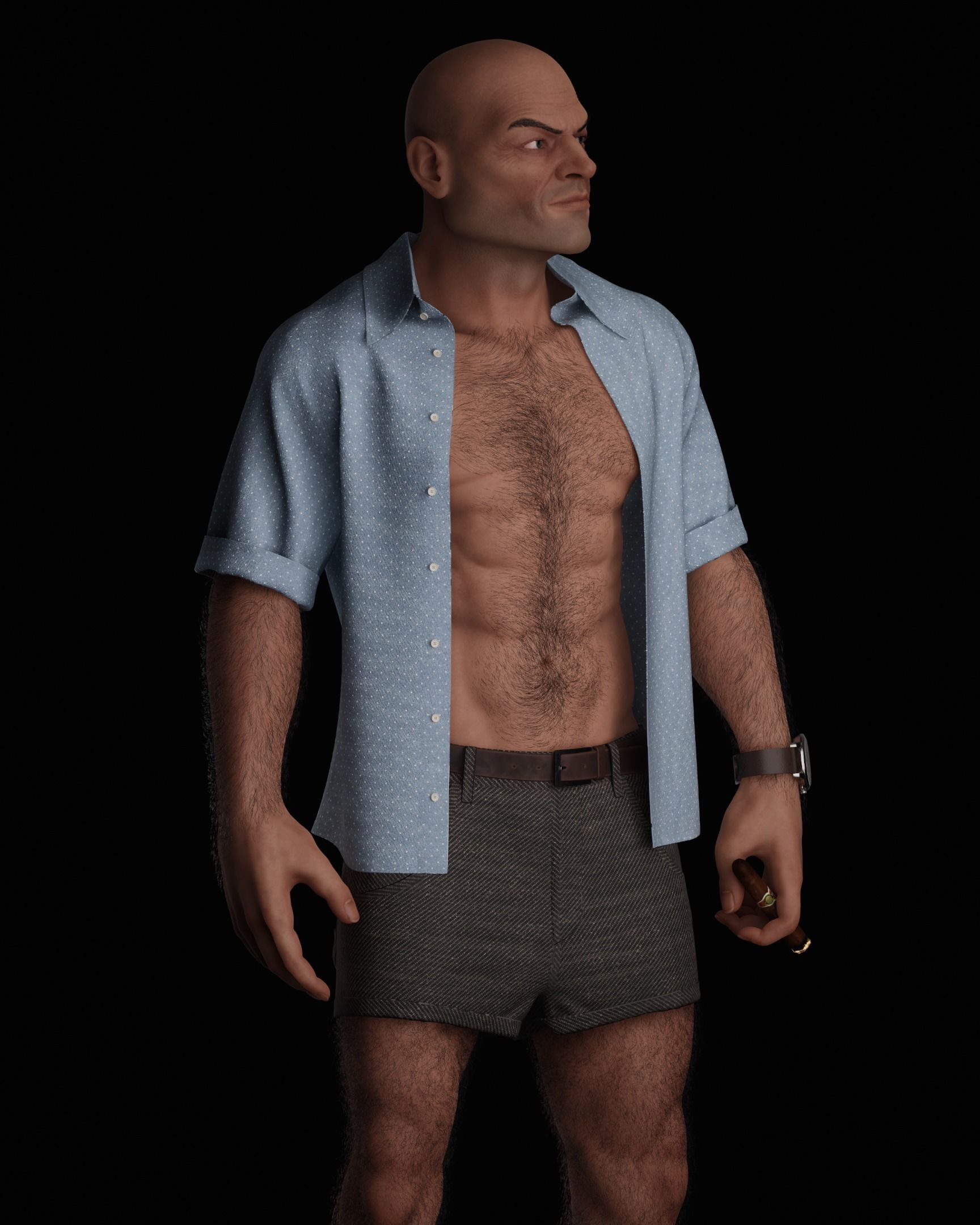 Realistic Male Character free 3D model | CGTrader