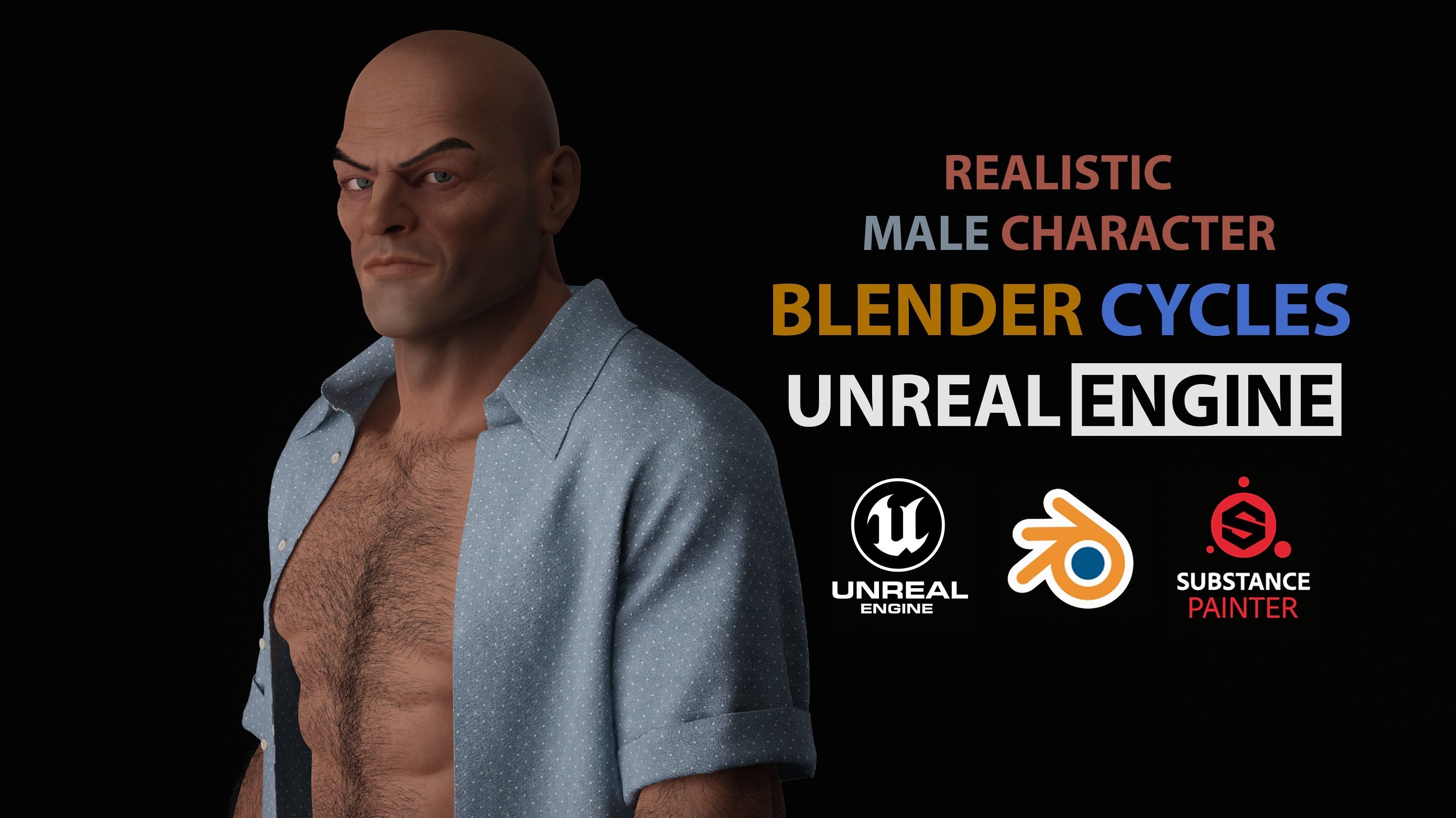 Realistic Male Character free 3D model | CGTrader