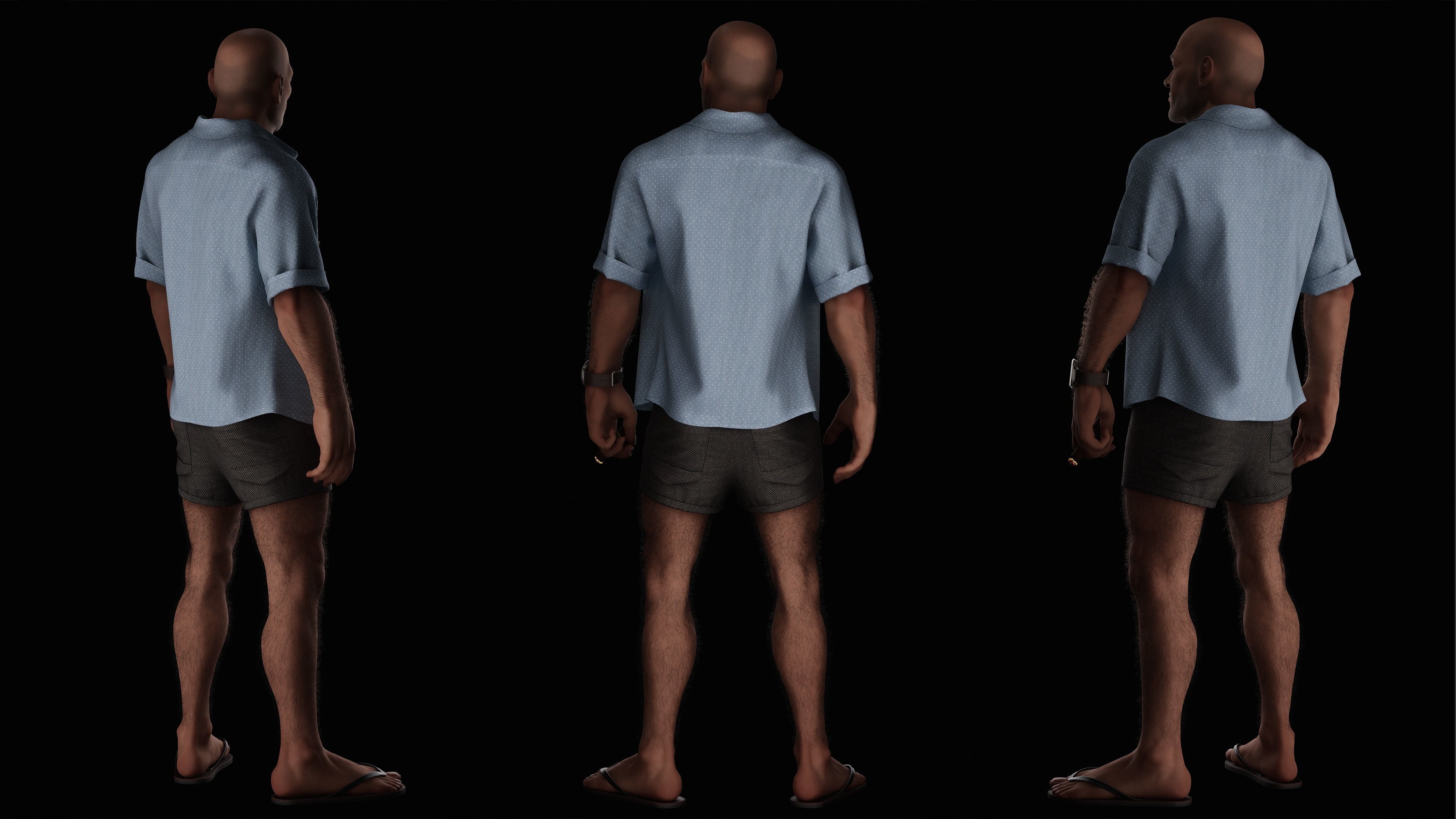 Realistic Male Character free 3D model | CGTrader