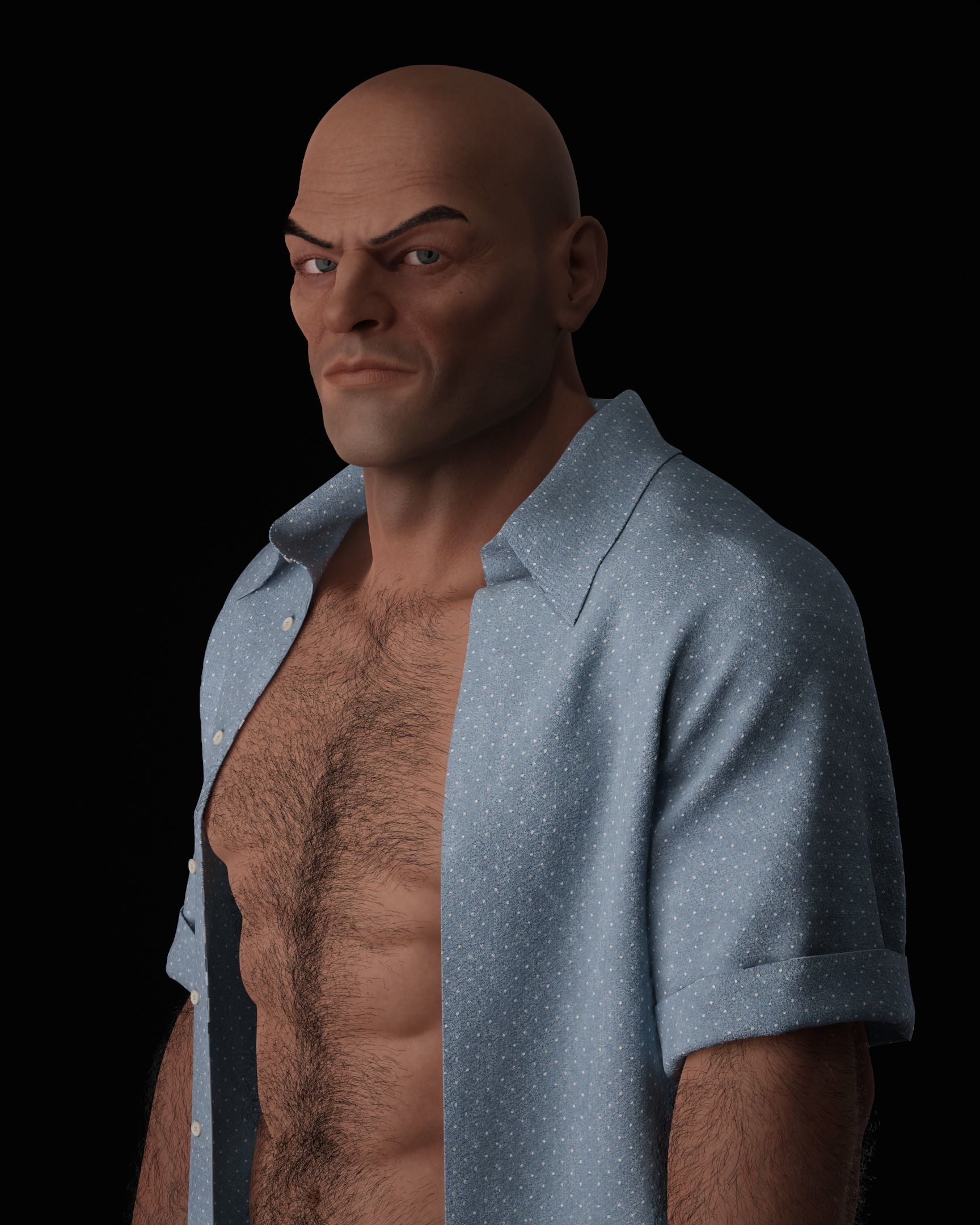 Realistic Male Character free 3D model | CGTrader