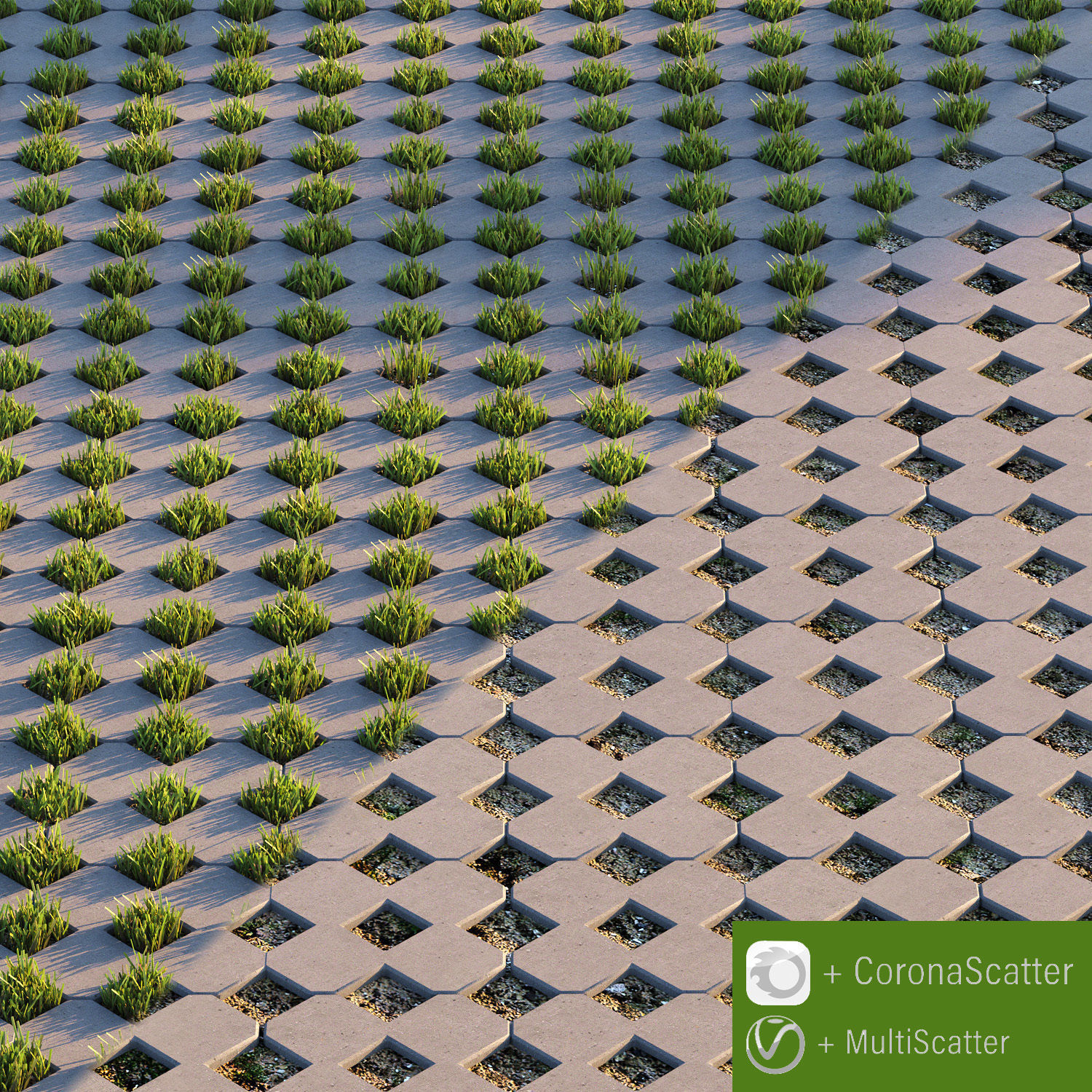 Eco paving stone 01 3D model | CGTrader