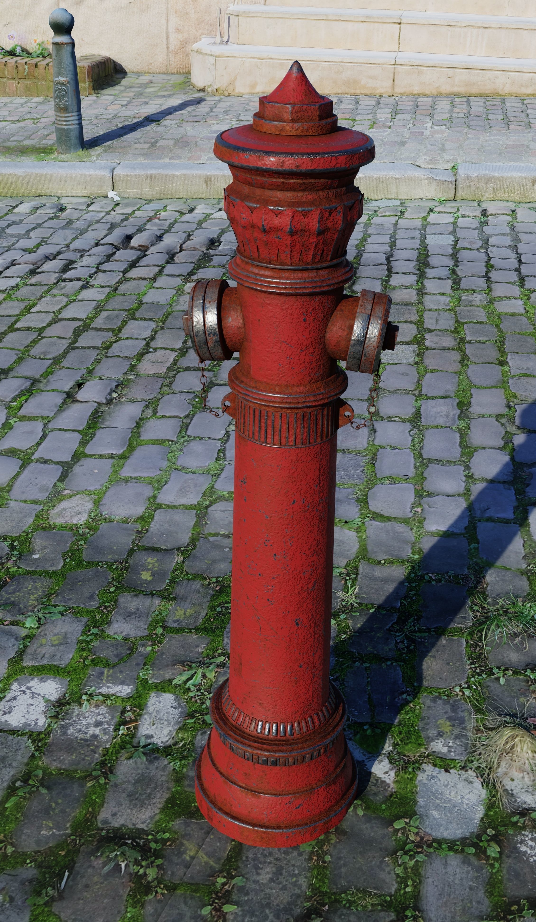Fire Hydrant 50s German style 3D model | CGTrader