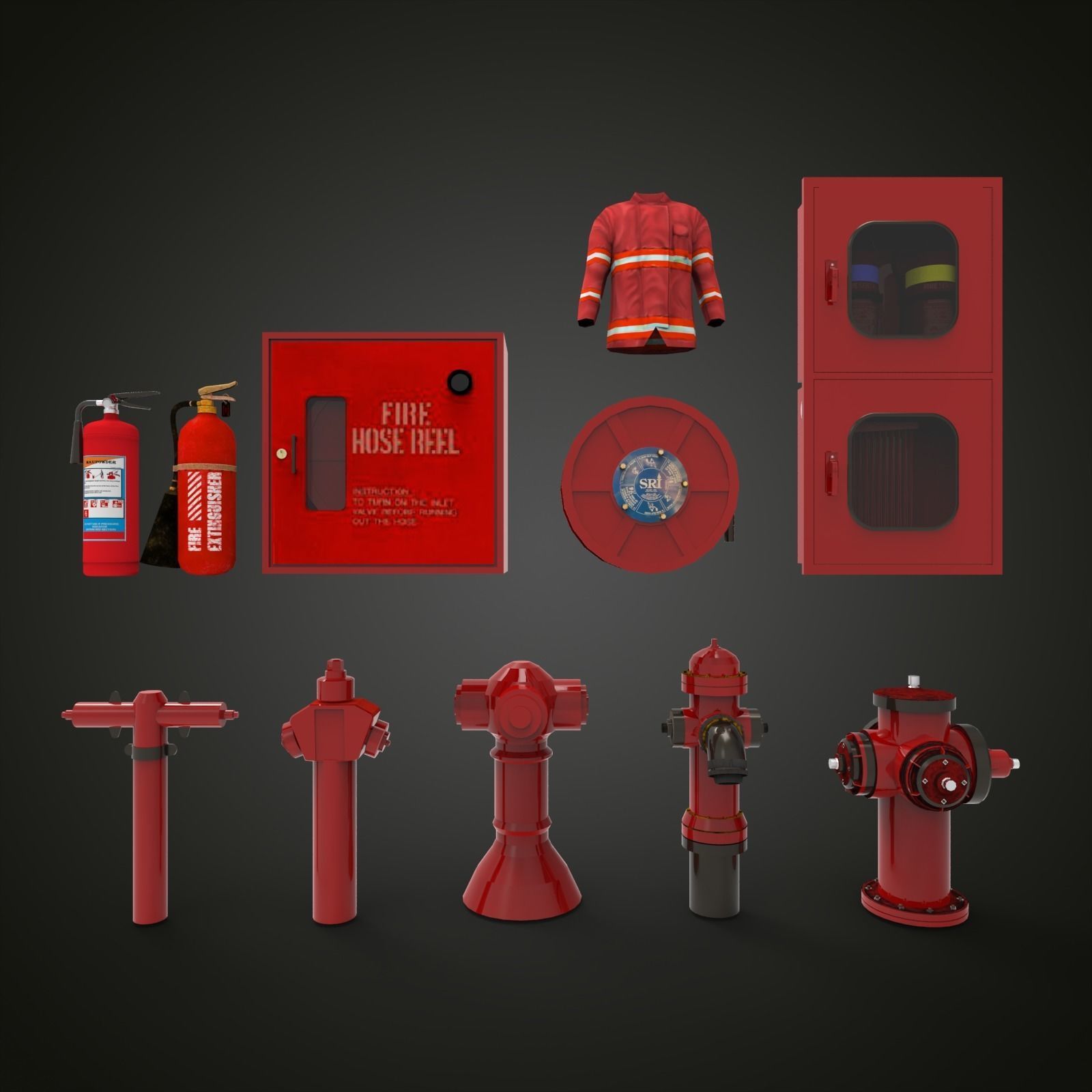 Fire Equipment Extinguisher 3D model | CGTrader