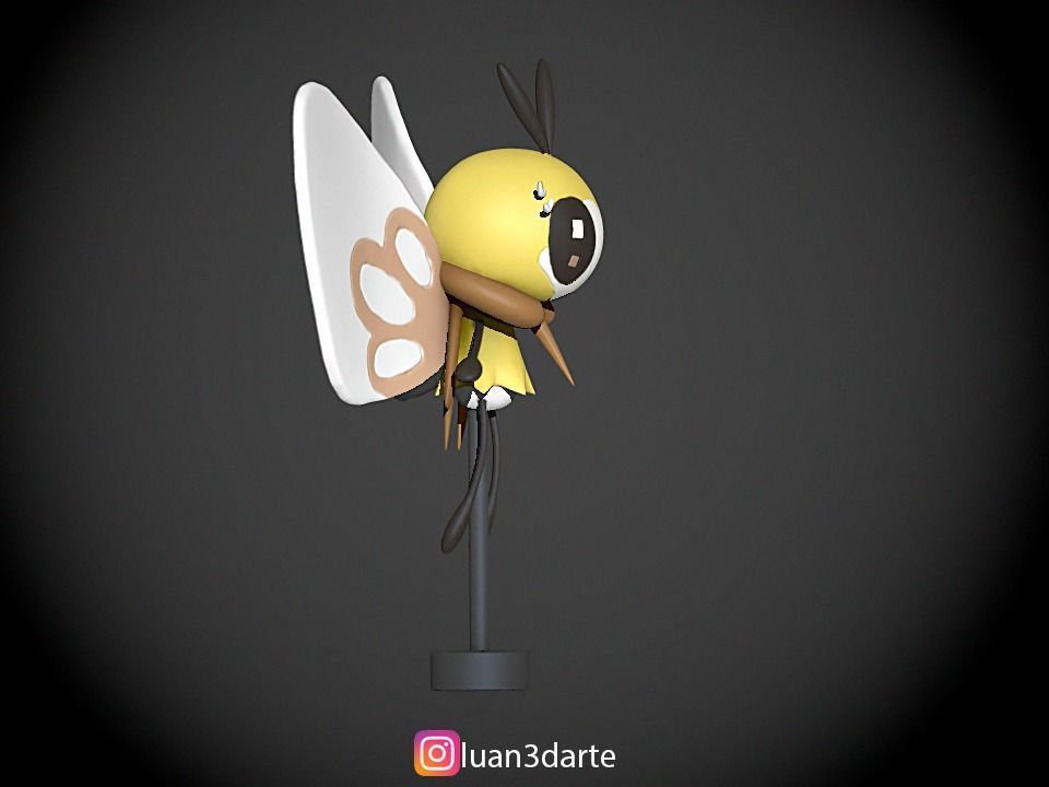 Ribombee STL sakura bee wind chime 3D model 3D printable | CGTrader