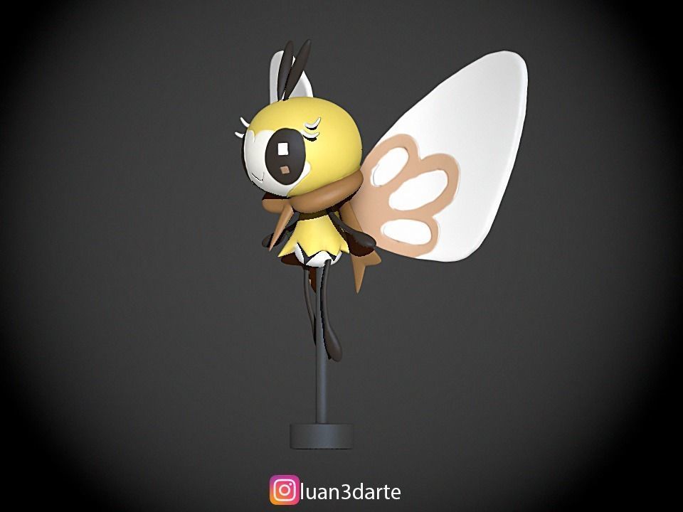 Ribombee STL sakura bee wind chime 3D model 3D printable | CGTrader