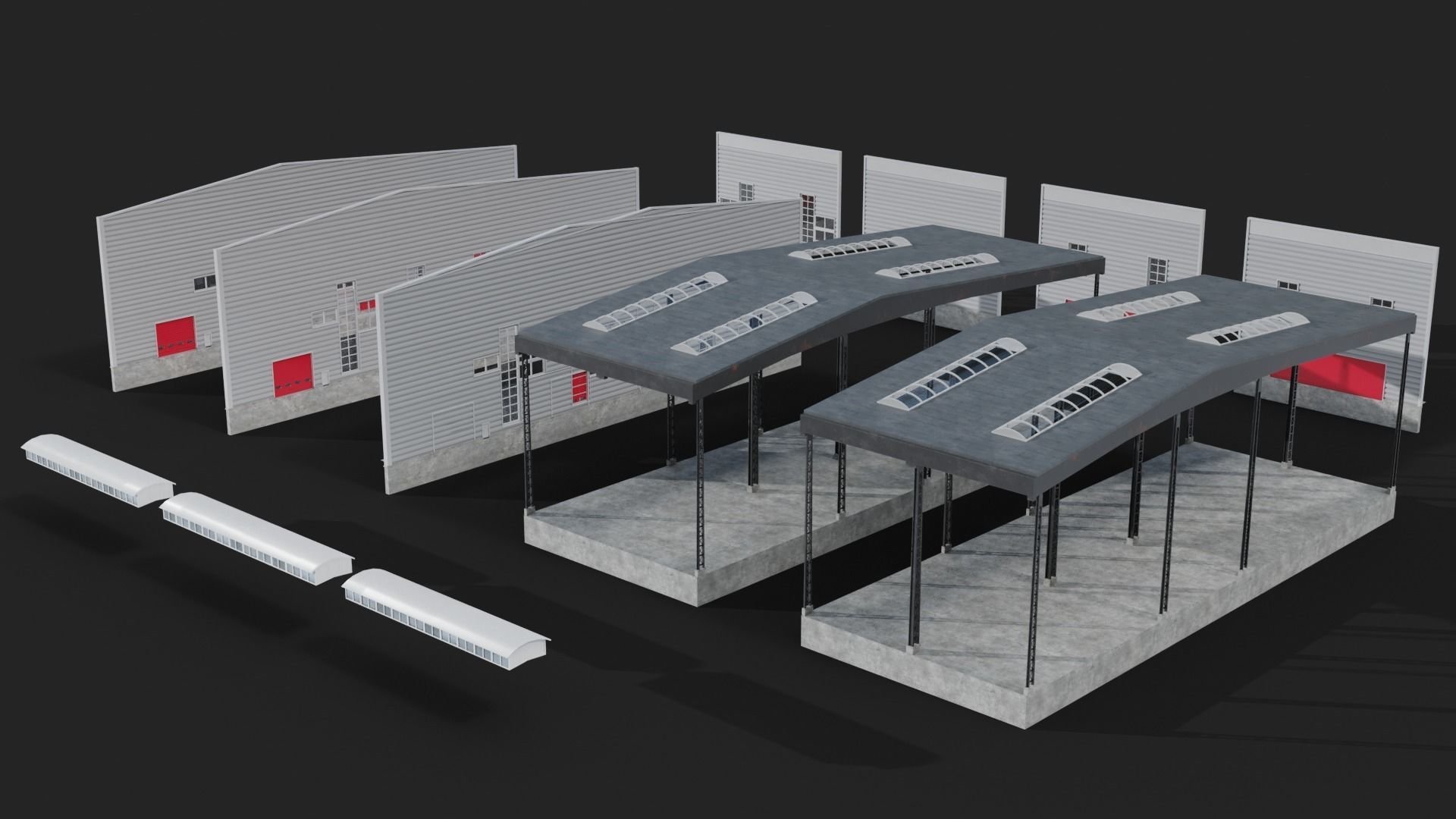 3D model Modern factory hall warehouse VR / AR / low-poly | CGTrader