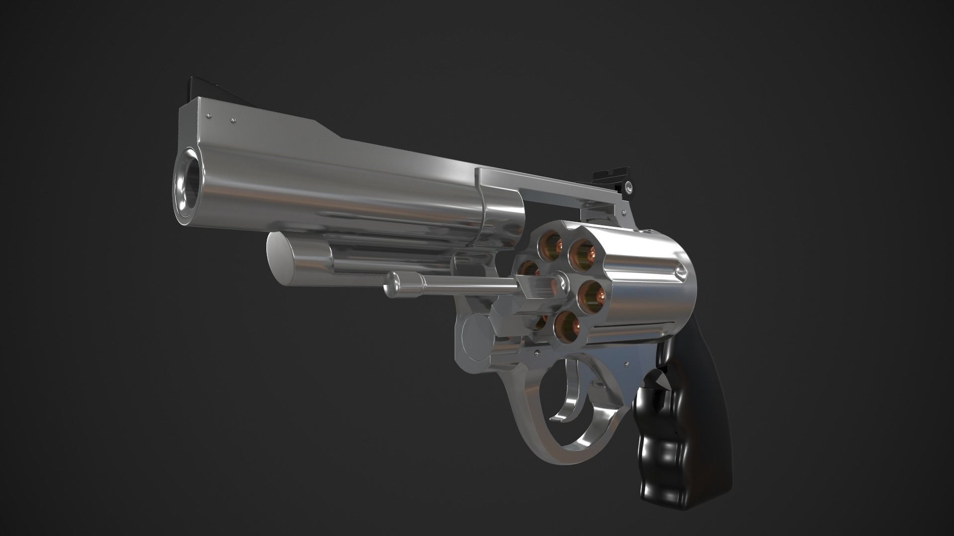 Revolver Gun 3D model animated | CGTrader