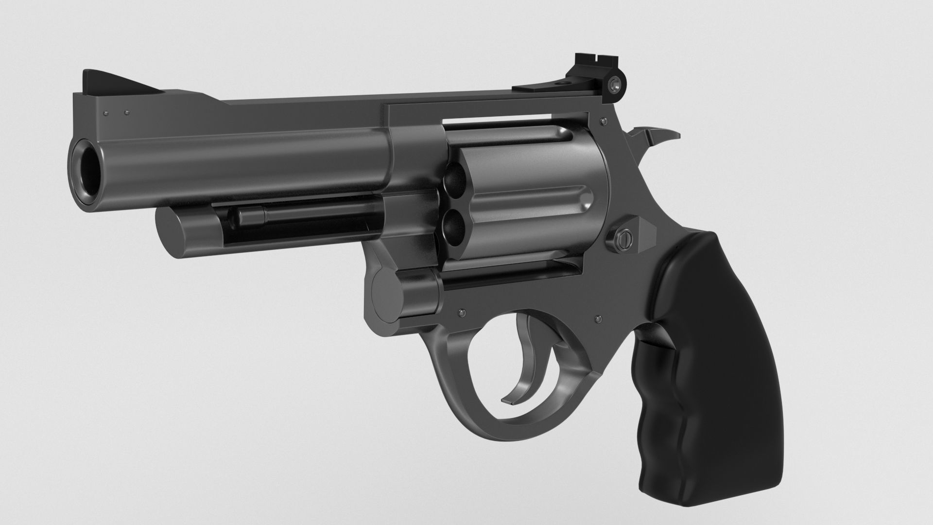 Revolver Gun 3D model animated | CGTrader