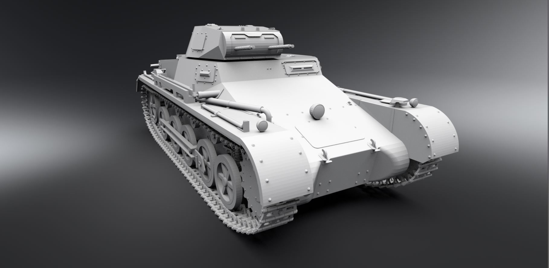 Panzer 1 scale model 3D model 3D printable | CGTrader