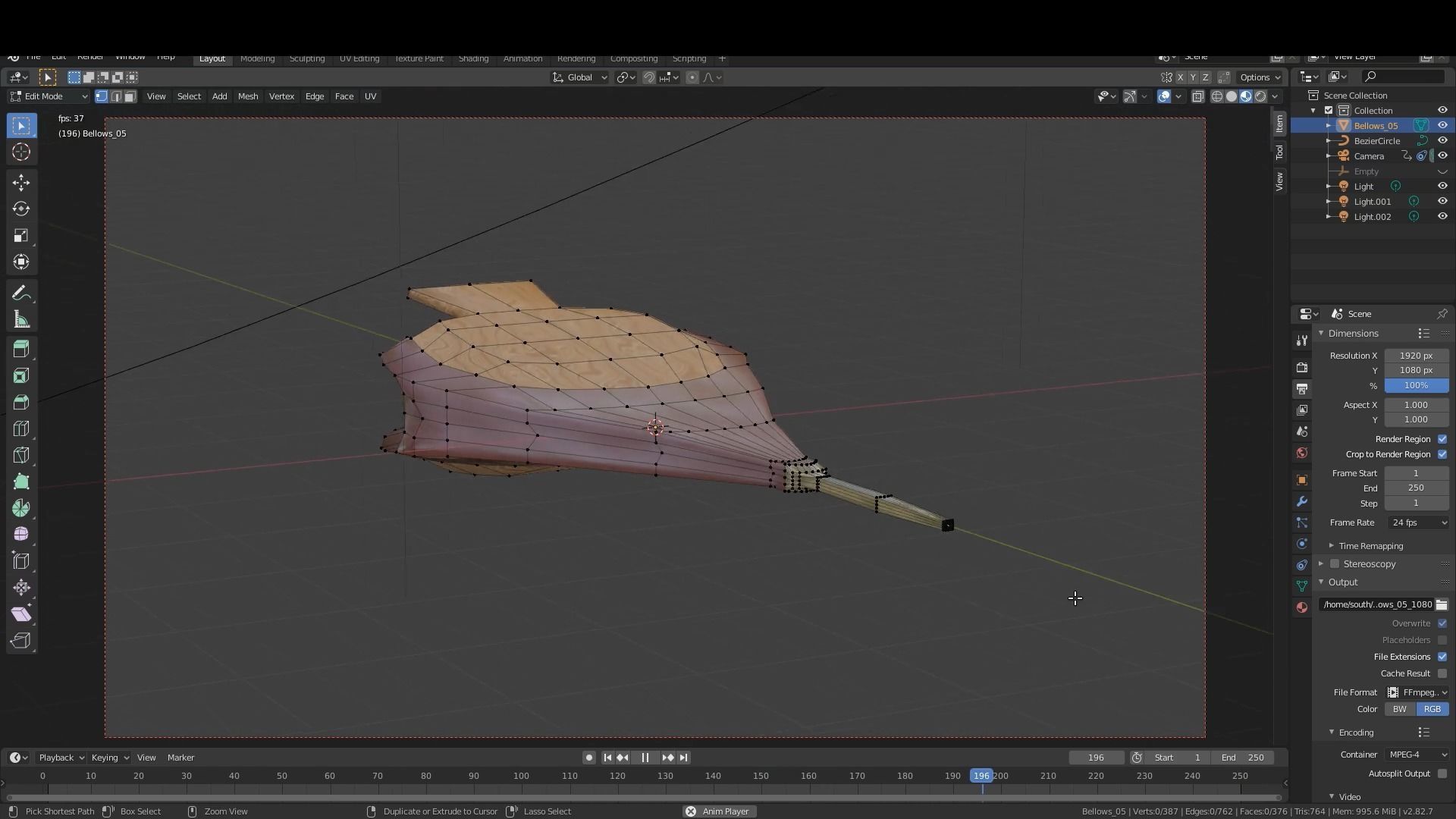 3D model Bellows - Rigged and Animated PBR VR / AR / low-poly rigged ...