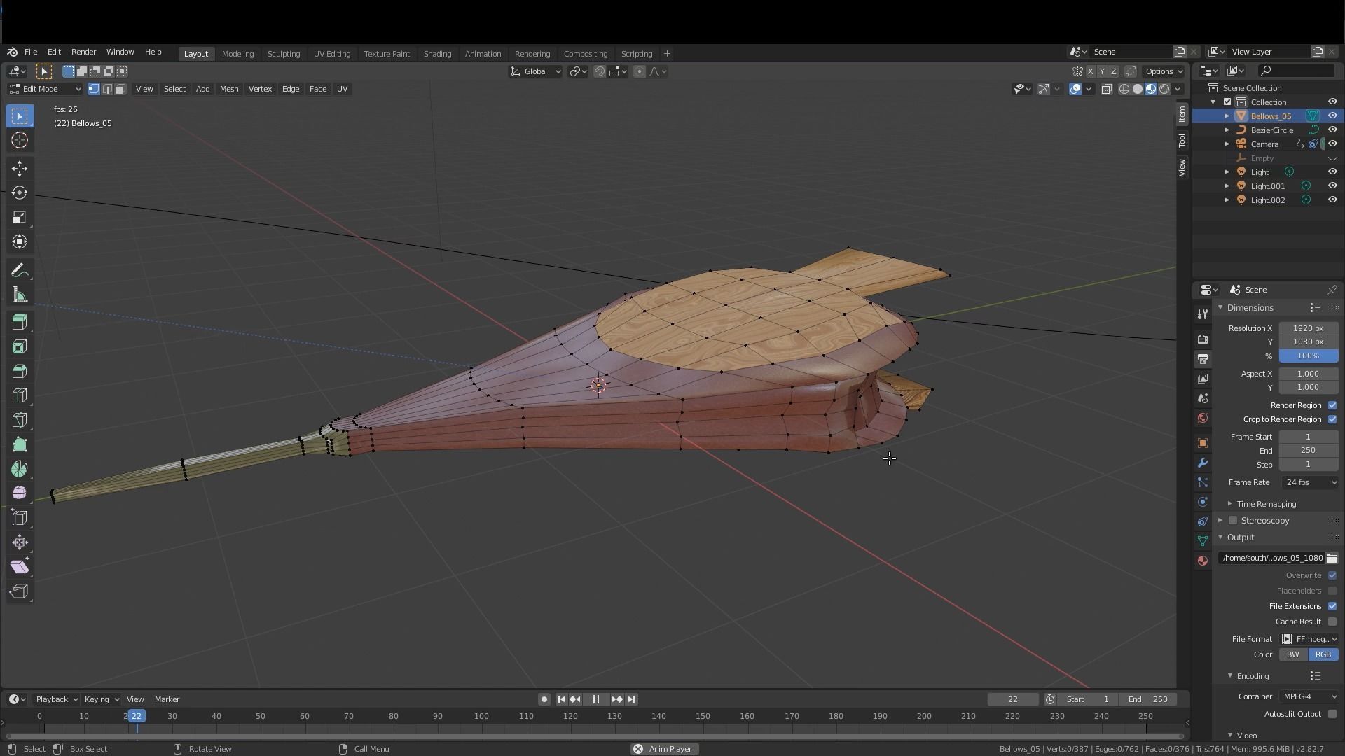 3D model Bellows - Rigged and Animated PBR VR / AR / low-poly rigged ...