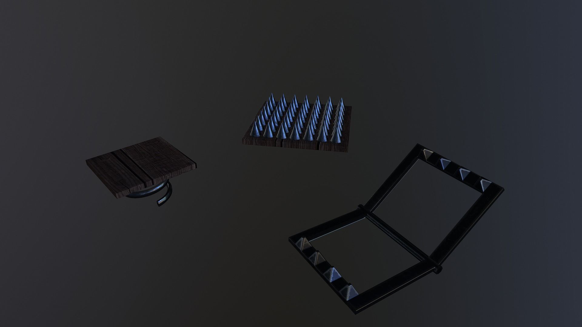 Low Poly Traps free VR / AR / low-poly 3D model | CGTrader