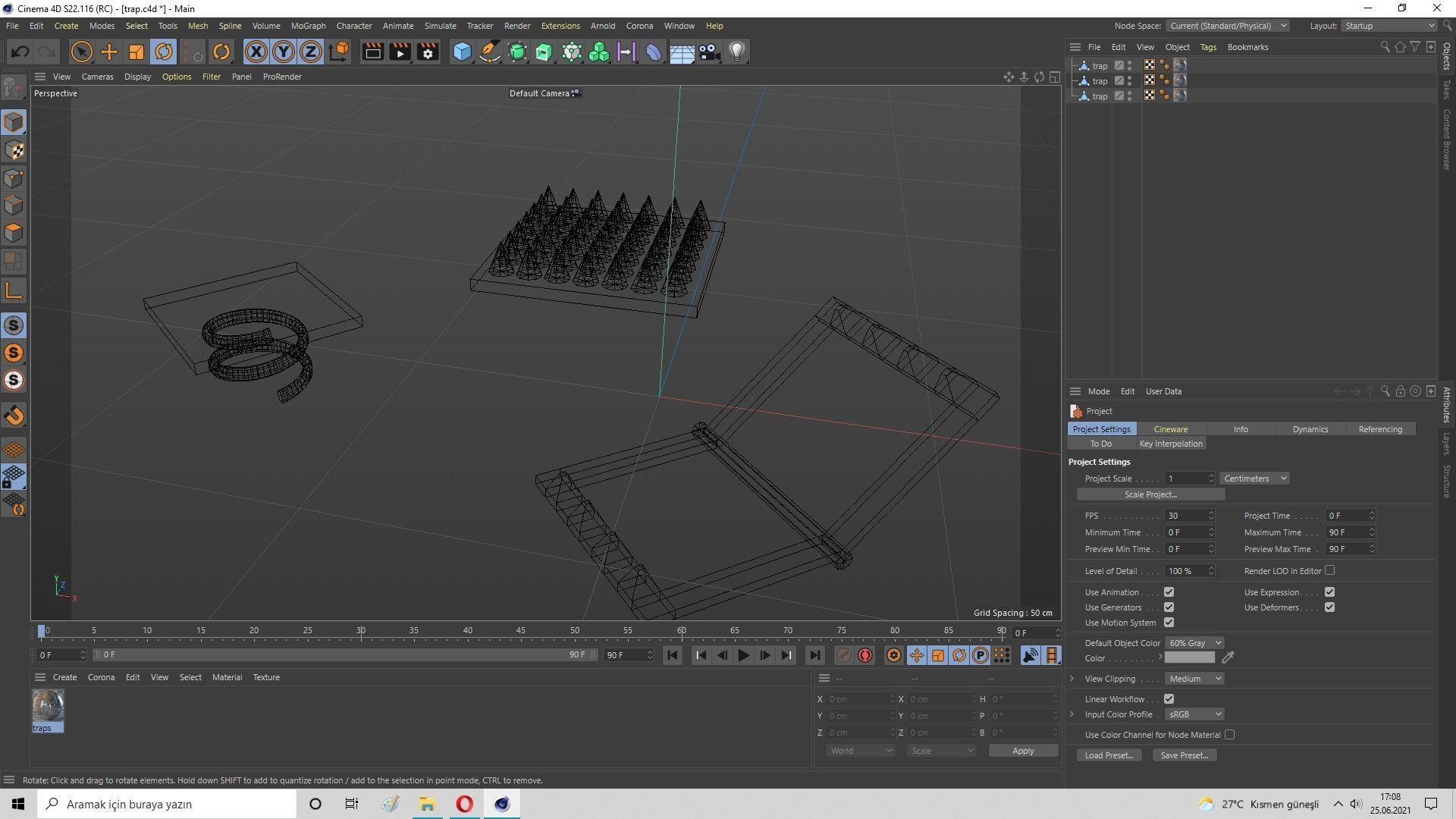 Low Poly Traps free VR / AR / low-poly 3D model | CGTrader