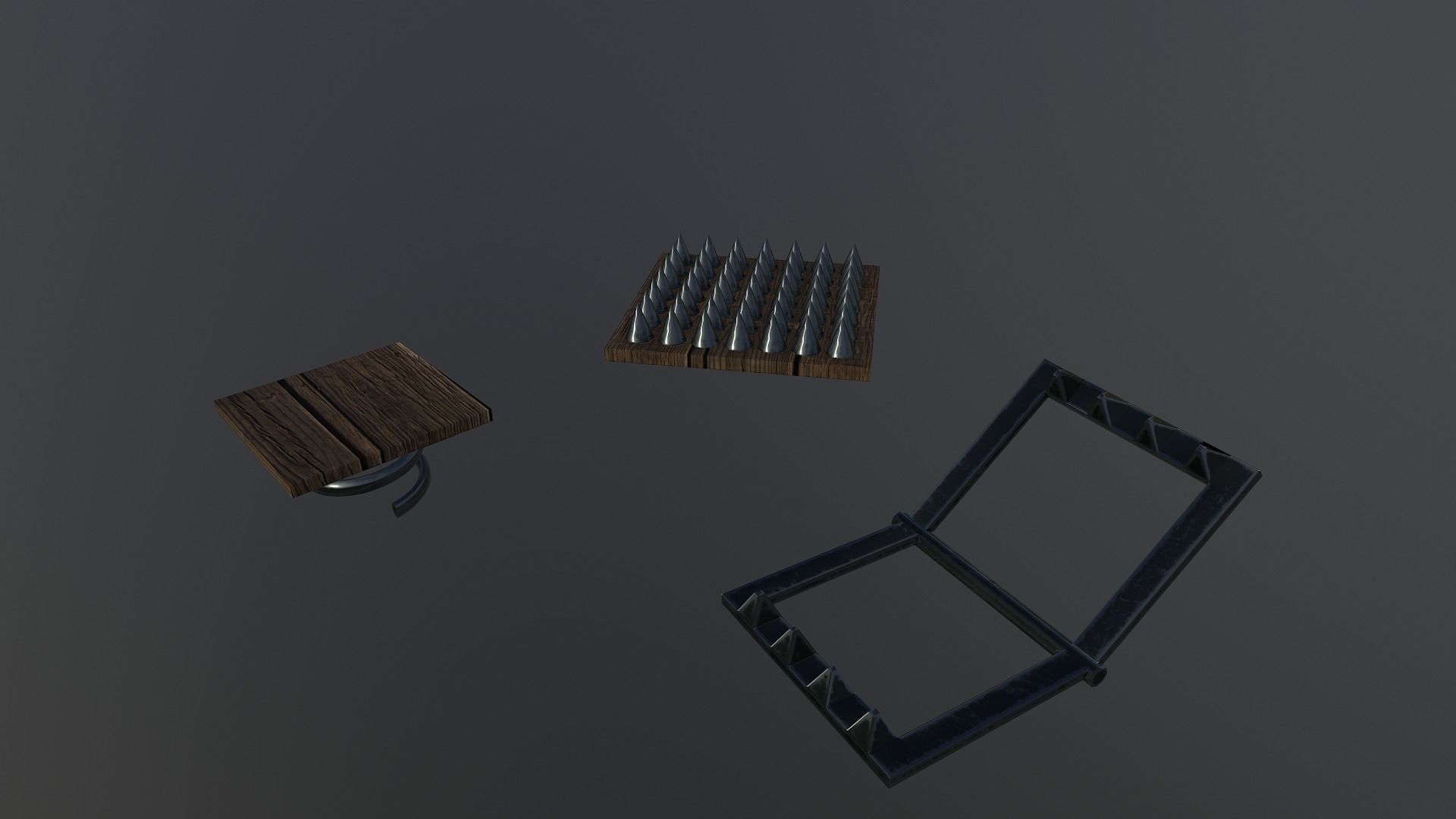 Low Poly Traps free VR / AR / low-poly 3D model | CGTrader