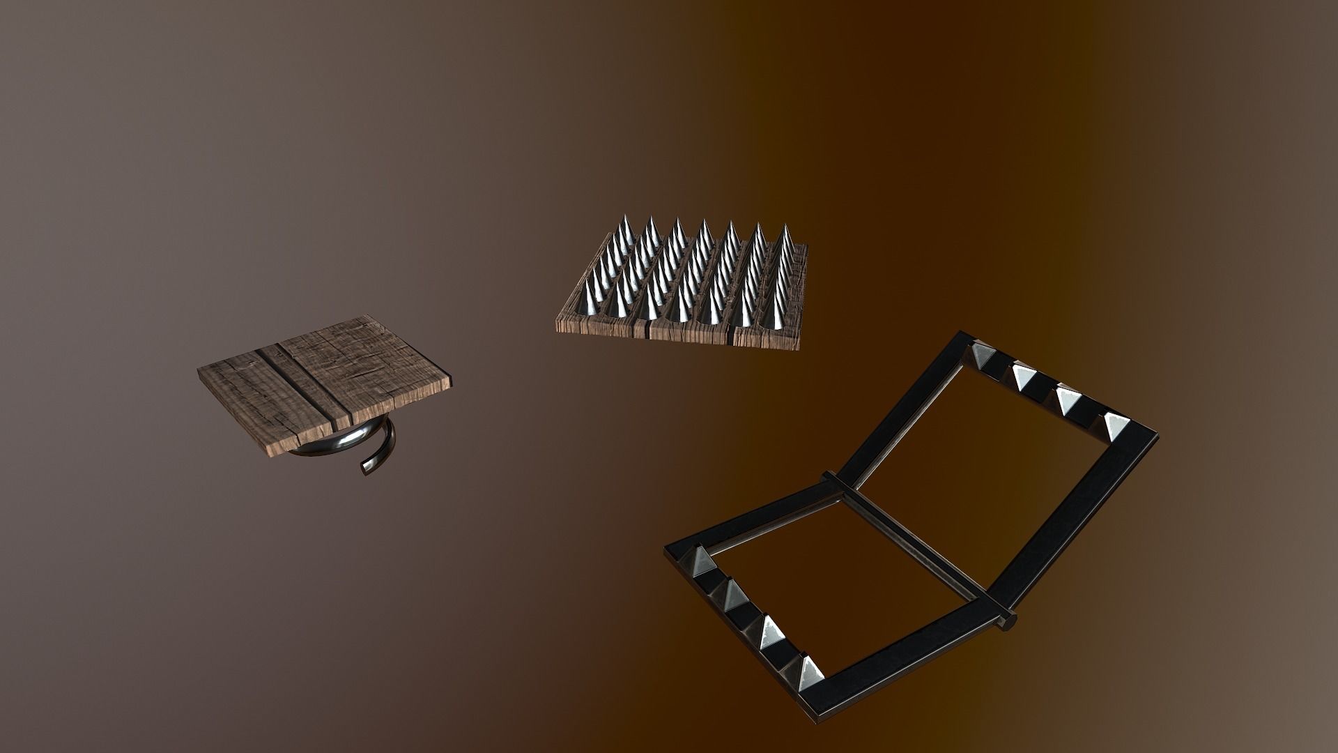 Low Poly Traps free VR / AR / low-poly 3D model | CGTrader