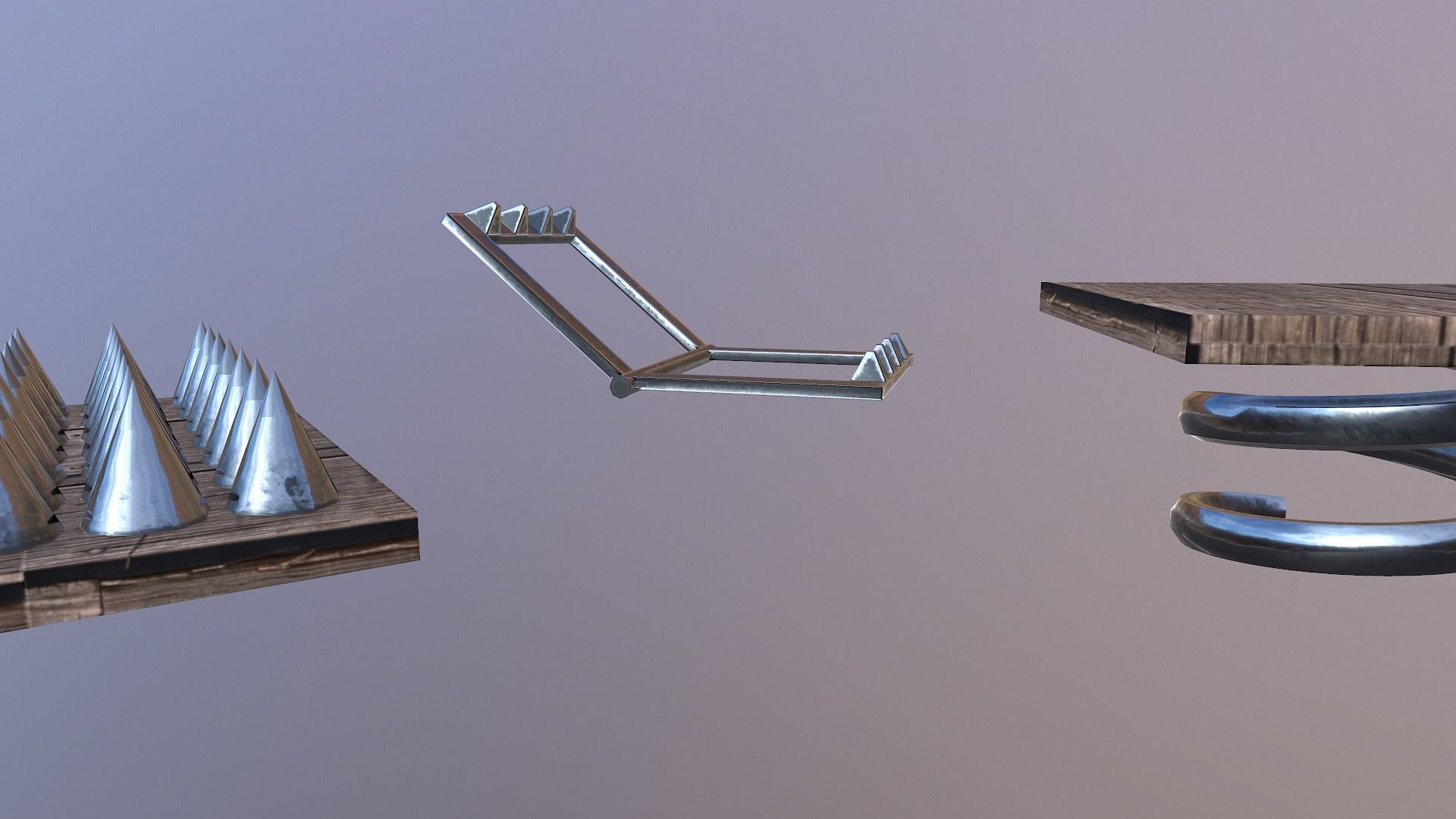 Low Poly Traps free VR / AR / low-poly 3D model | CGTrader