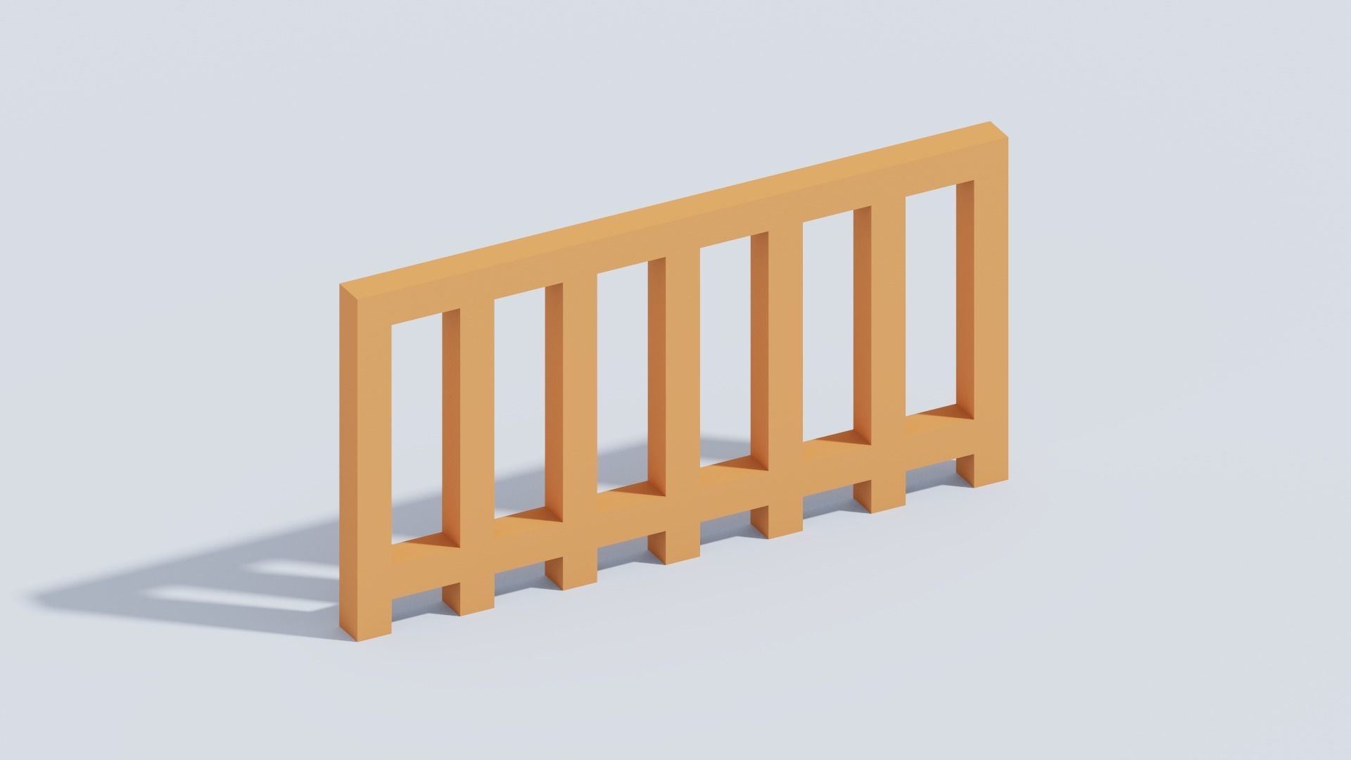 Voxel Guardrail free VR / AR / low-poly 3D model | CGTrader