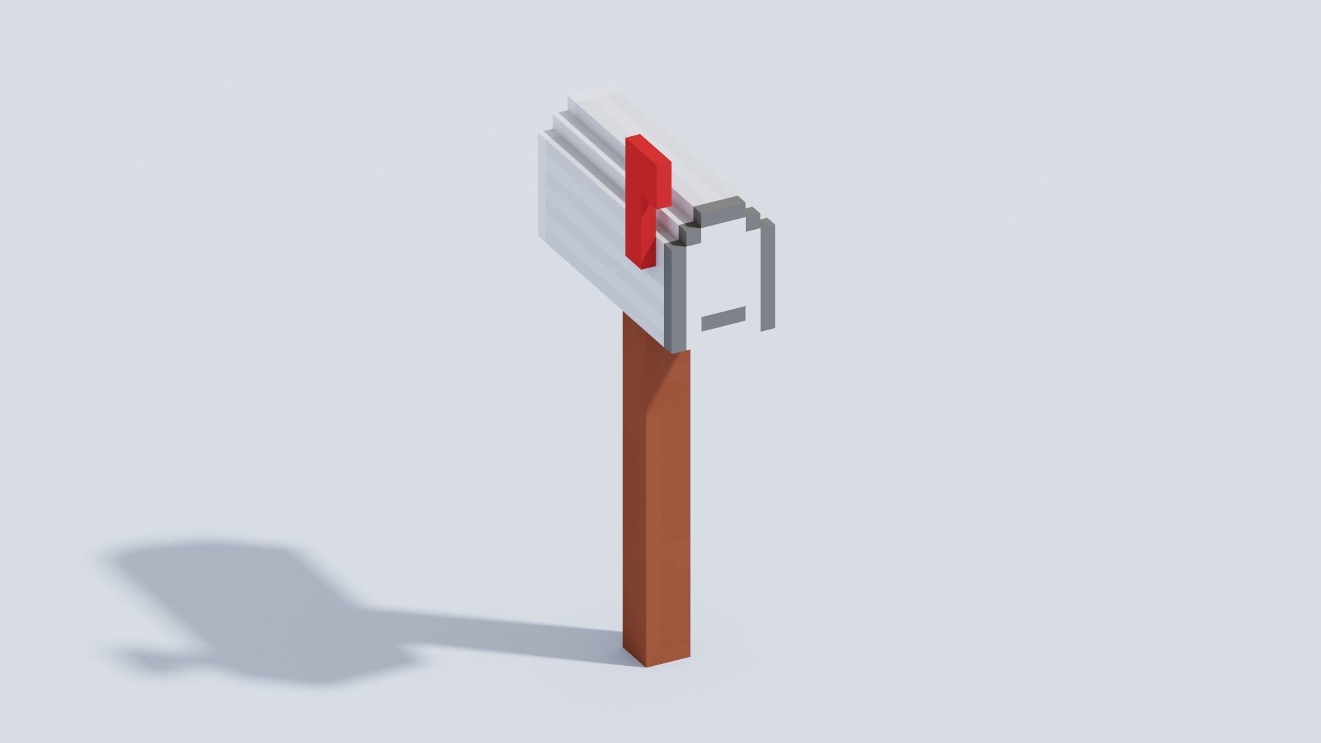 3D model Voxel District Mailbox VR / AR / low-poly | CGTrader