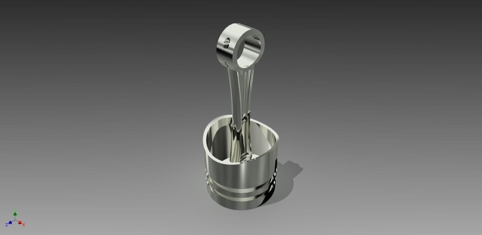 Piston Head Pendant 3D model 3D printable | CGTrader