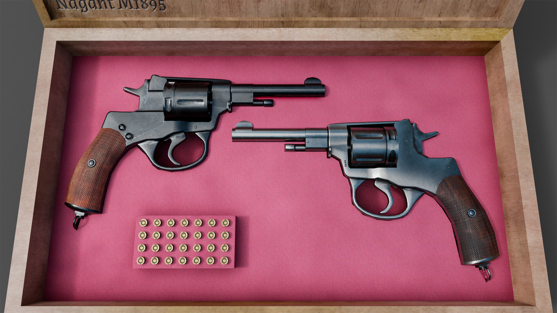 3D model Nagant M1895 - Rigged 3D Model VR / AR / low-poly | CGTrader