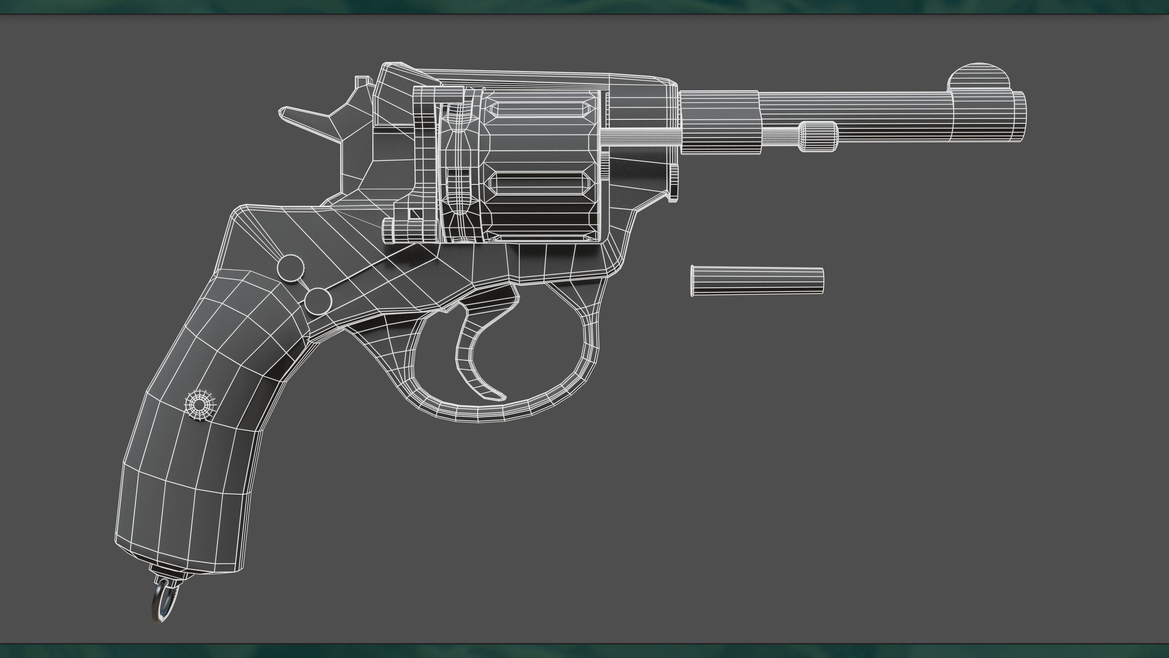 3D model Nagant M1895 - Rigged 3D Model VR / AR / low-poly | CGTrader