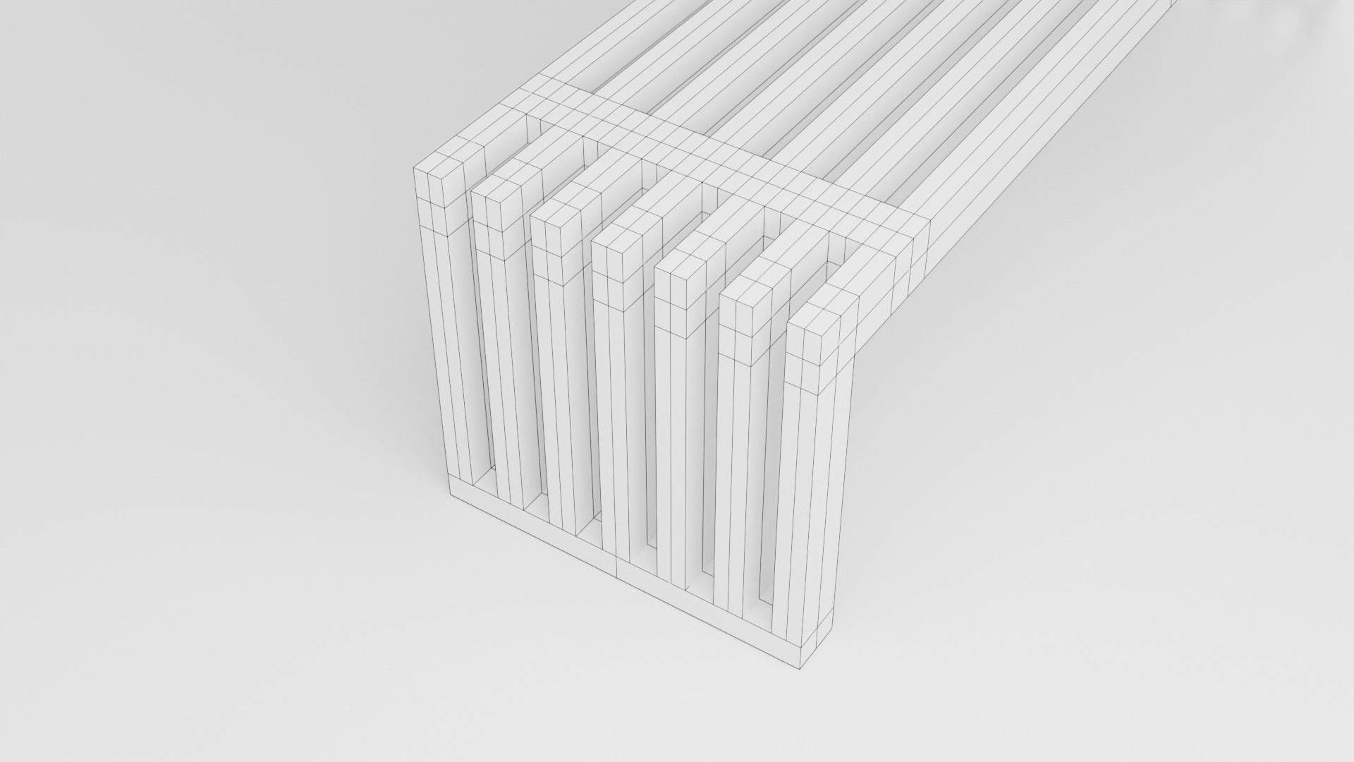 Wood bench free 3D model | CGTrader