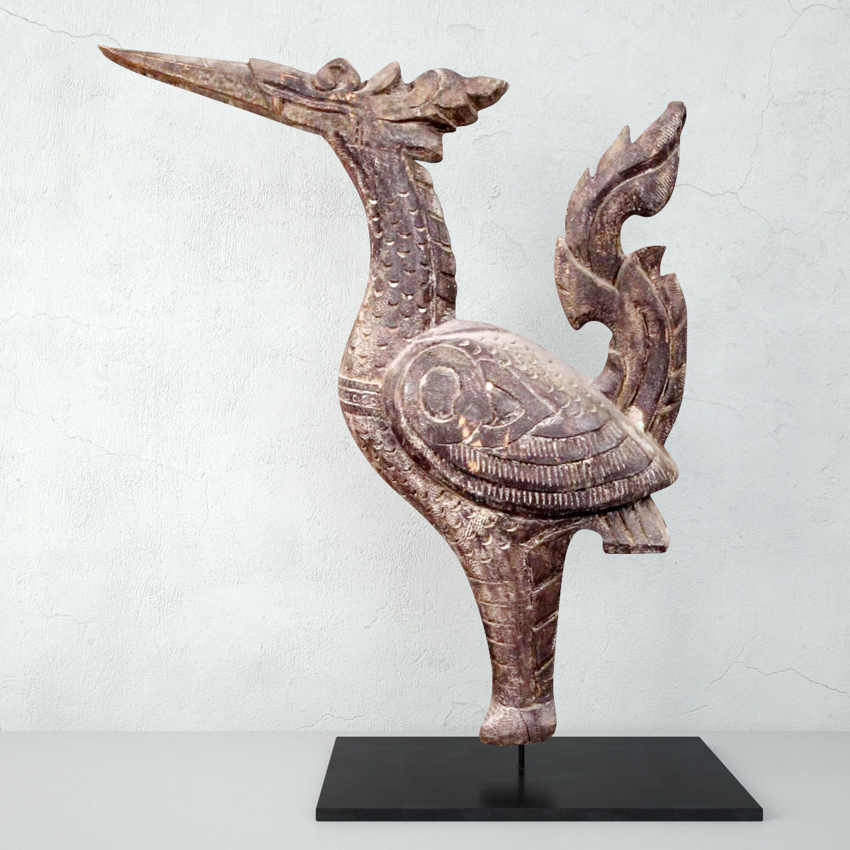 Large-Scale Wood Indonesian Bird Figure 3D model | CGTrader