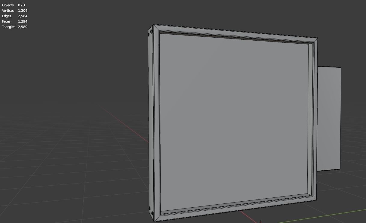 Metallic Signboard 3D model | CGTrader