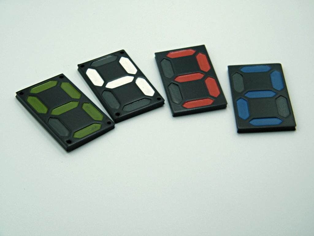 Digital number segment - Two types 3D model | CGTrader