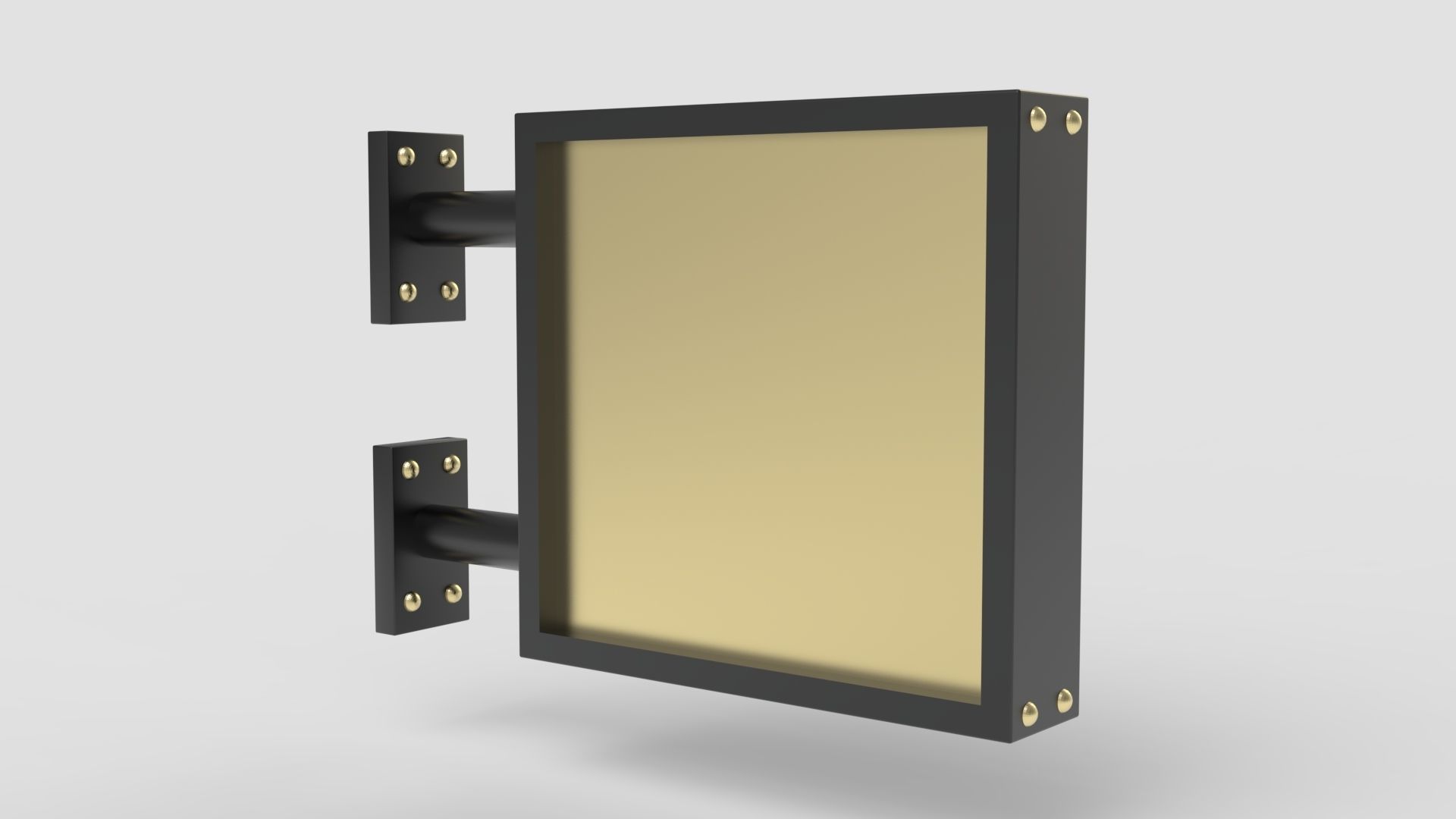 Square Signboard 3D model | CGTrader