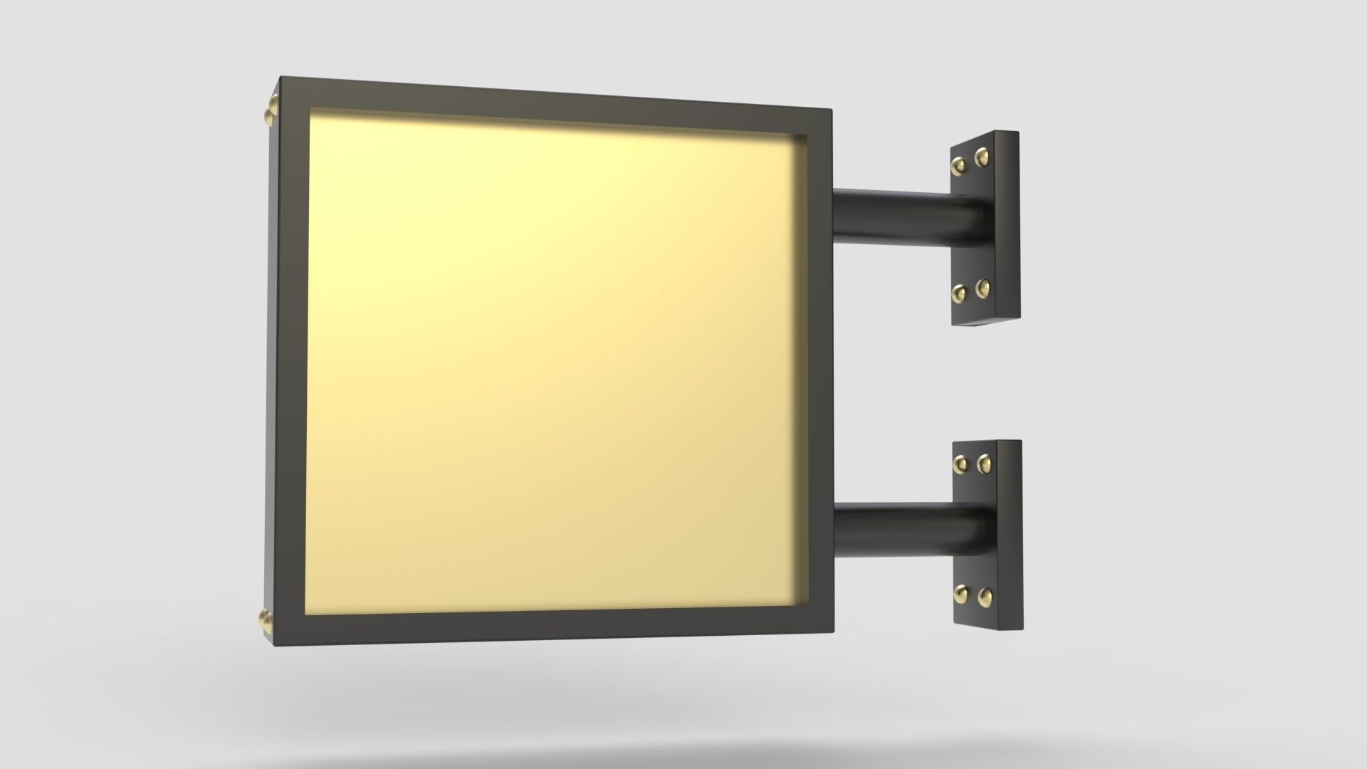 Square Signboard 3D model | CGTrader