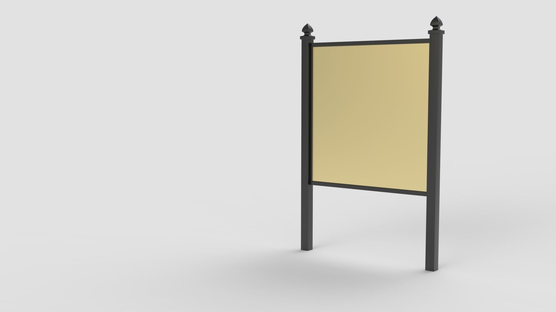 Outdoor Commercial Sign 3D model | CGTrader