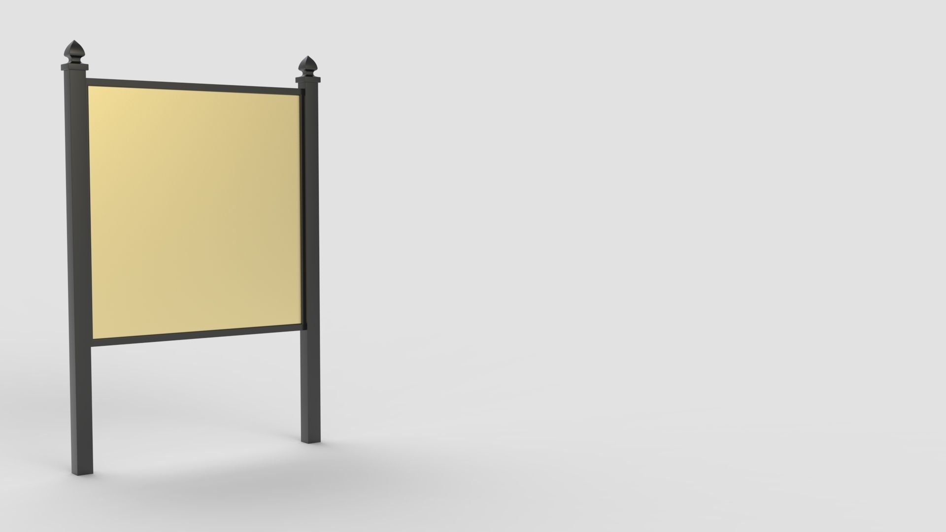 Outdoor Commercial Sign 3D model | CGTrader