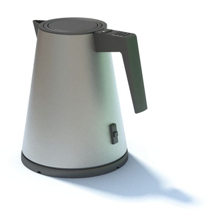 Gray Tea Kettle 3D model | CGTrader