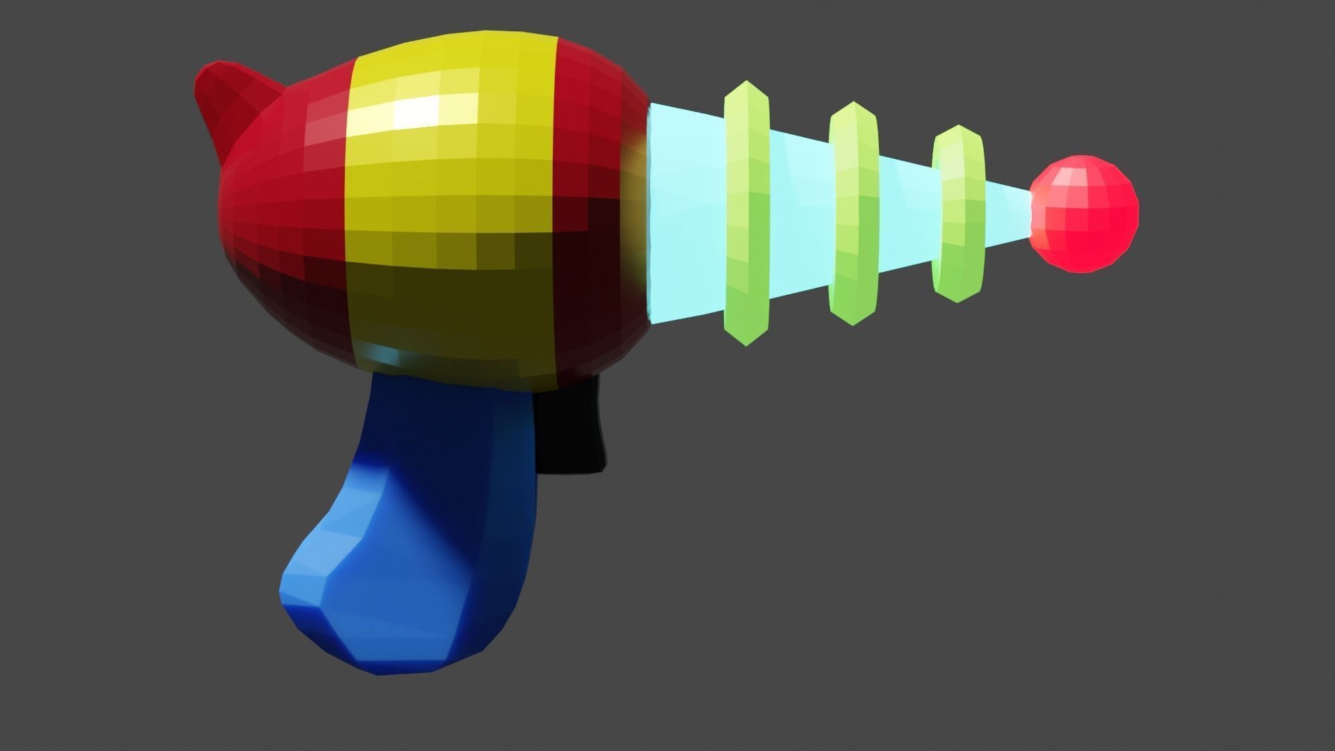 3D model Low Poly Alien Laser Gun VR / AR / low-poly | CGTrader