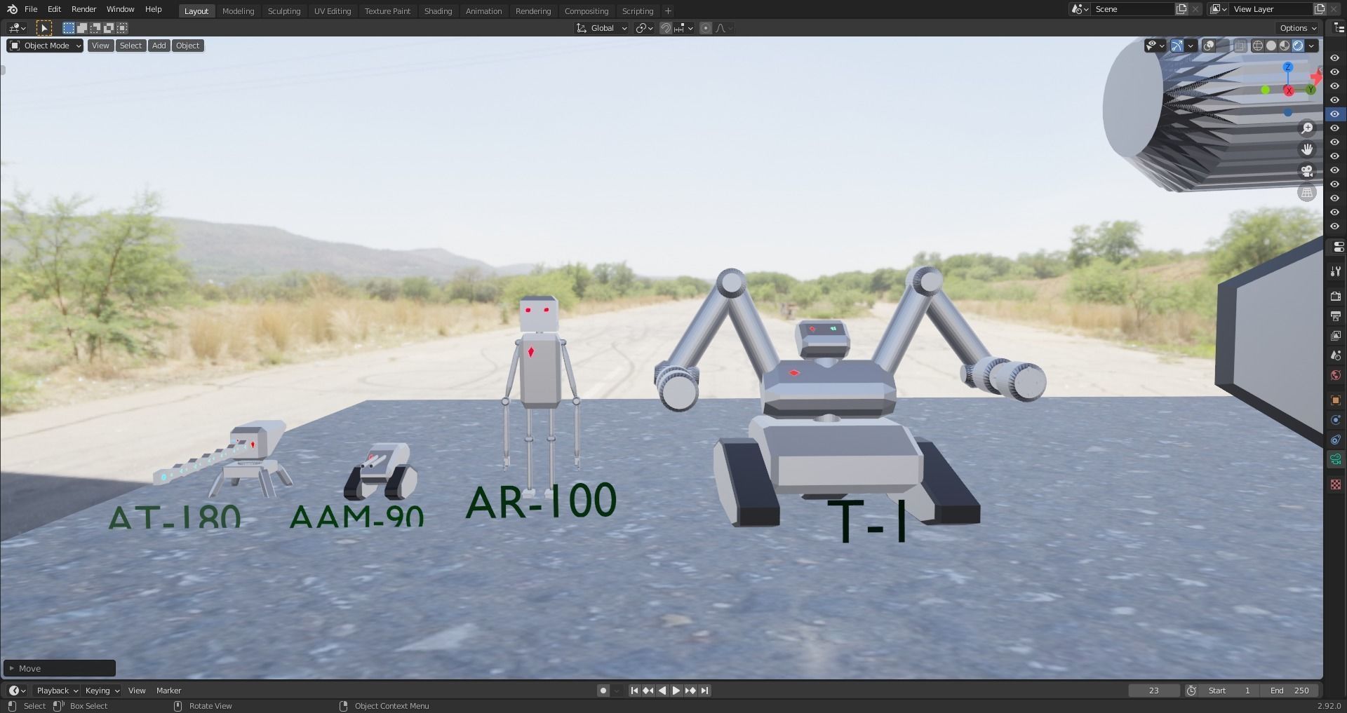 Terminator evolution Low Poly Asset Pack free 3D model | CGTrader