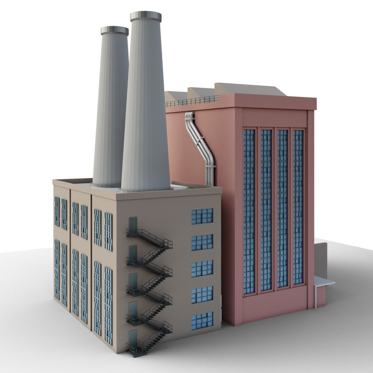 3D model Factory VR / AR / low-poly | CGTrader