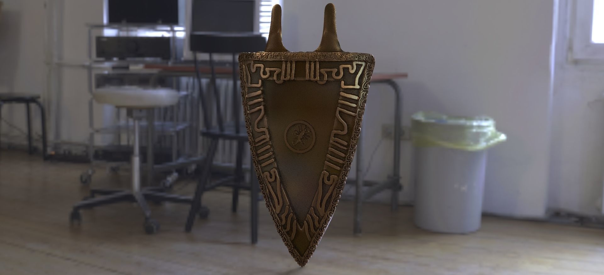 Scorpion Plate logo armor 3D model | CGTrader