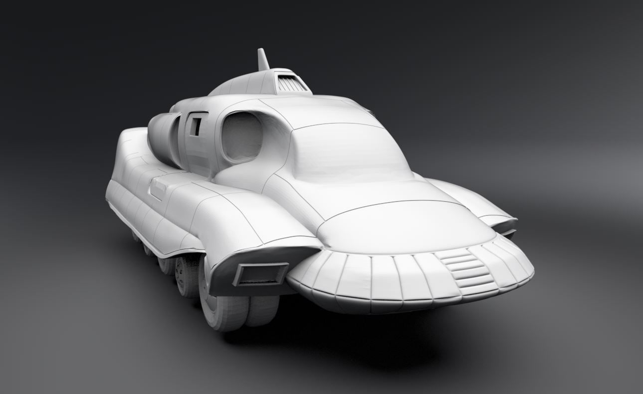 Spectrum Patrol Vehicle Scale model 3D model 3D printable | CGTrader