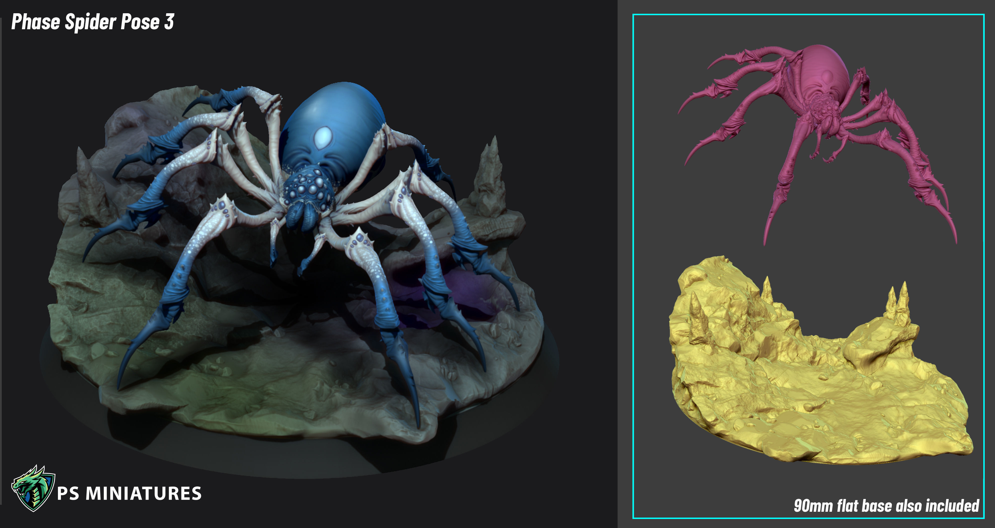 Phase Spider Pose 3 - 3D Printable 3D model 3D printable | CGTrader