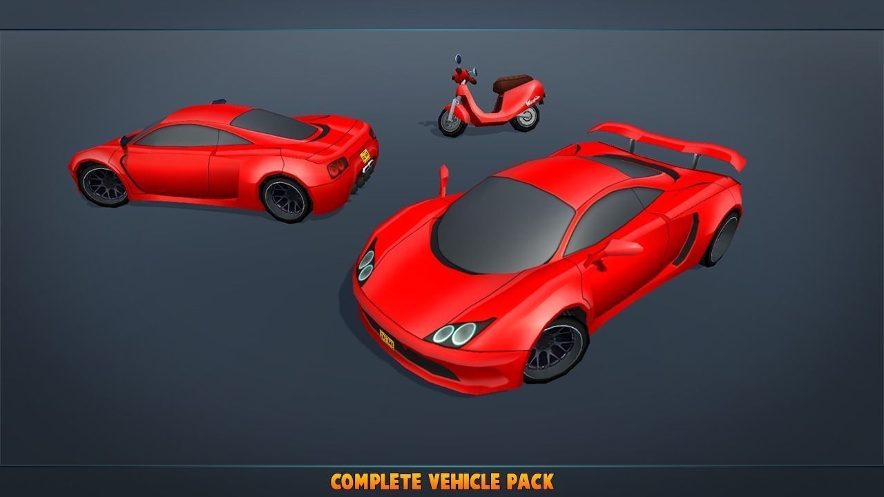 3D model Complete Vehicle Pack V1 VR / AR / low-poly | CGTrader