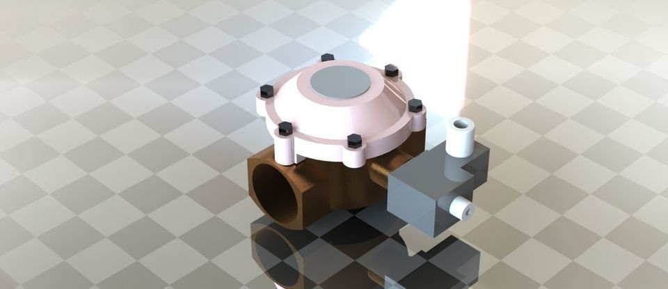 Solenoid valve 3D model | CGTrader