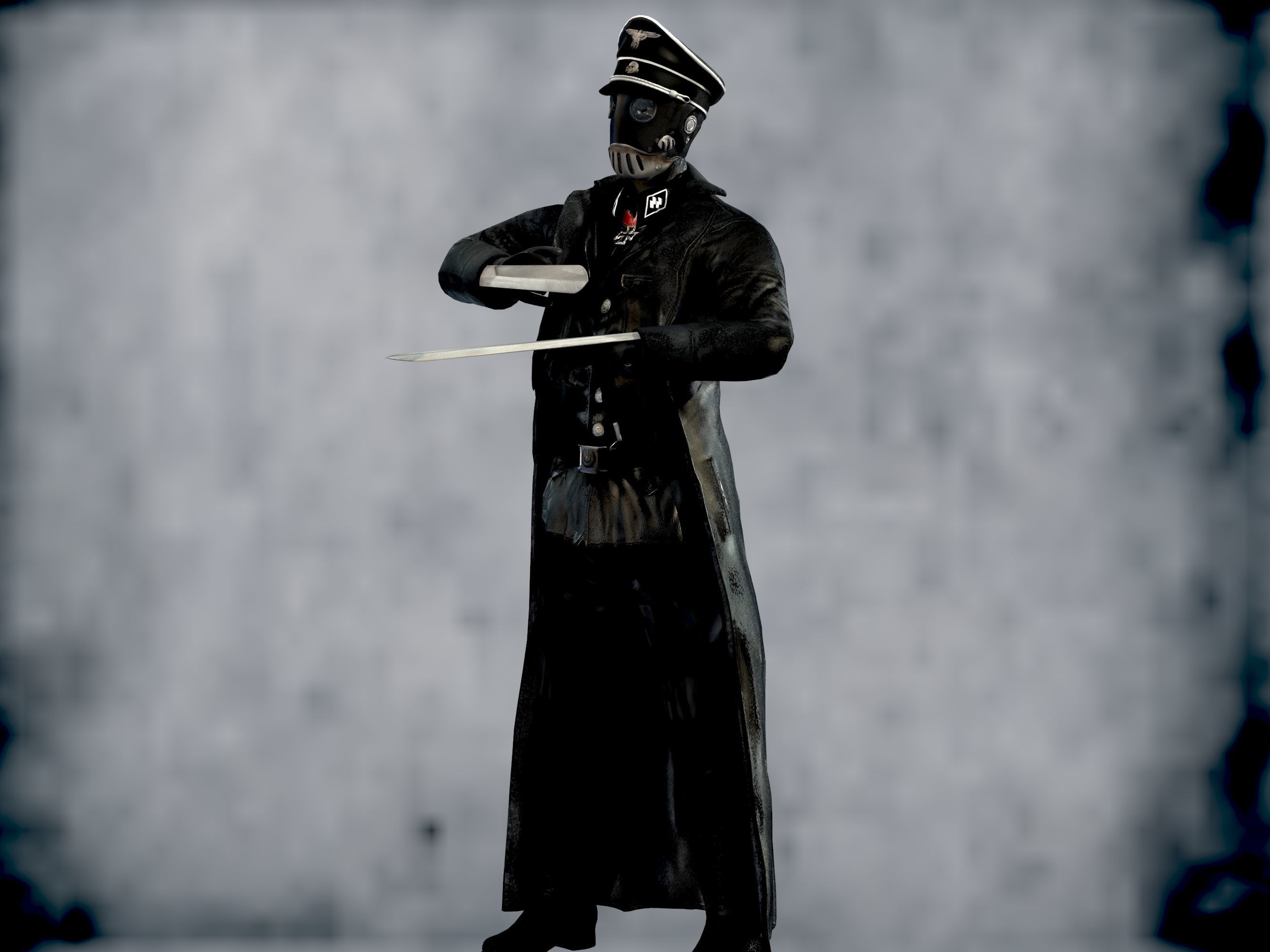 3D model Karl Ruprecht Kroenen from Hellboy VR / AR / low-poly rigged ...