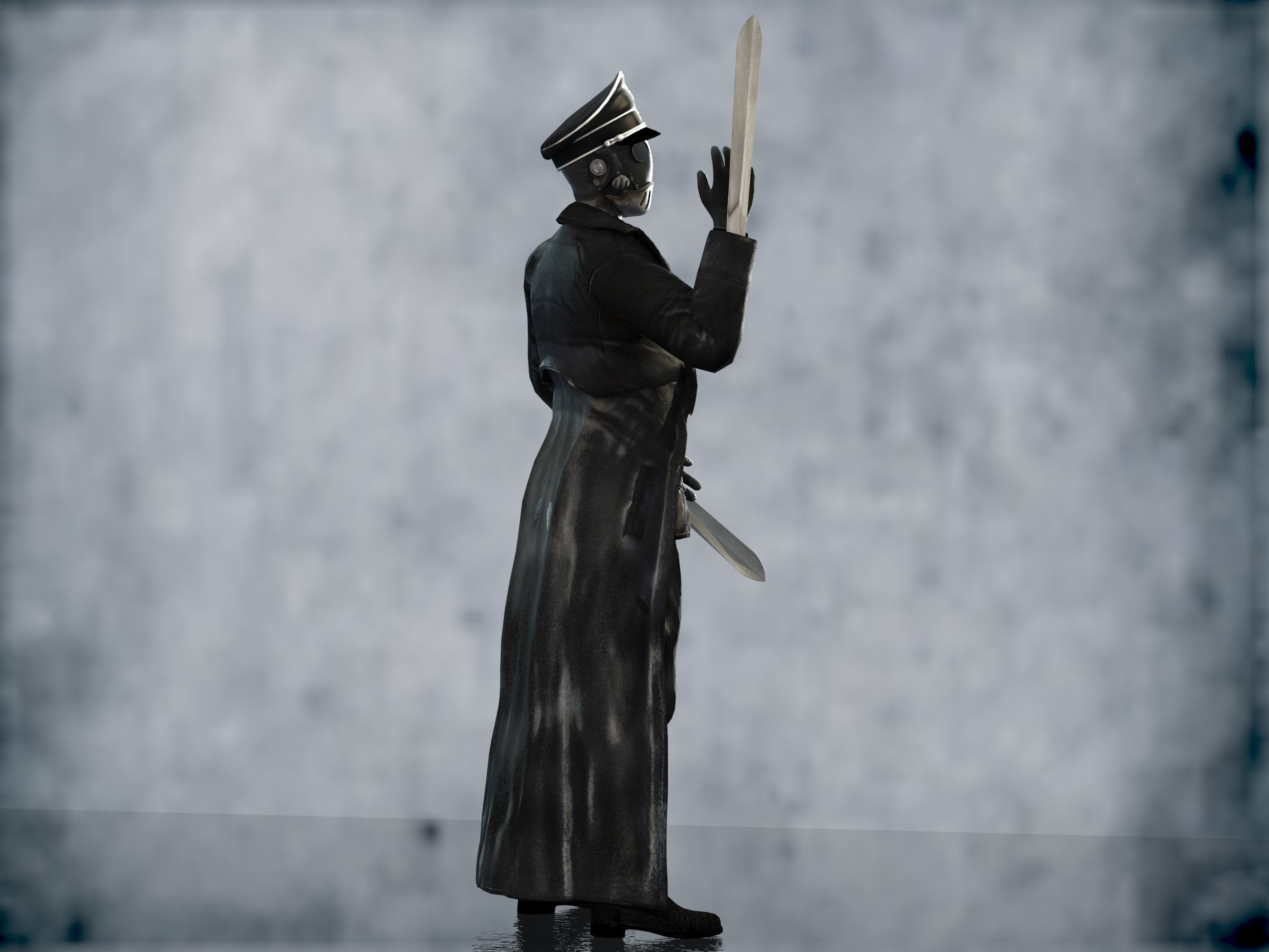 3D model Karl Ruprecht Kroenen from Hellboy VR / AR / low-poly rigged ...