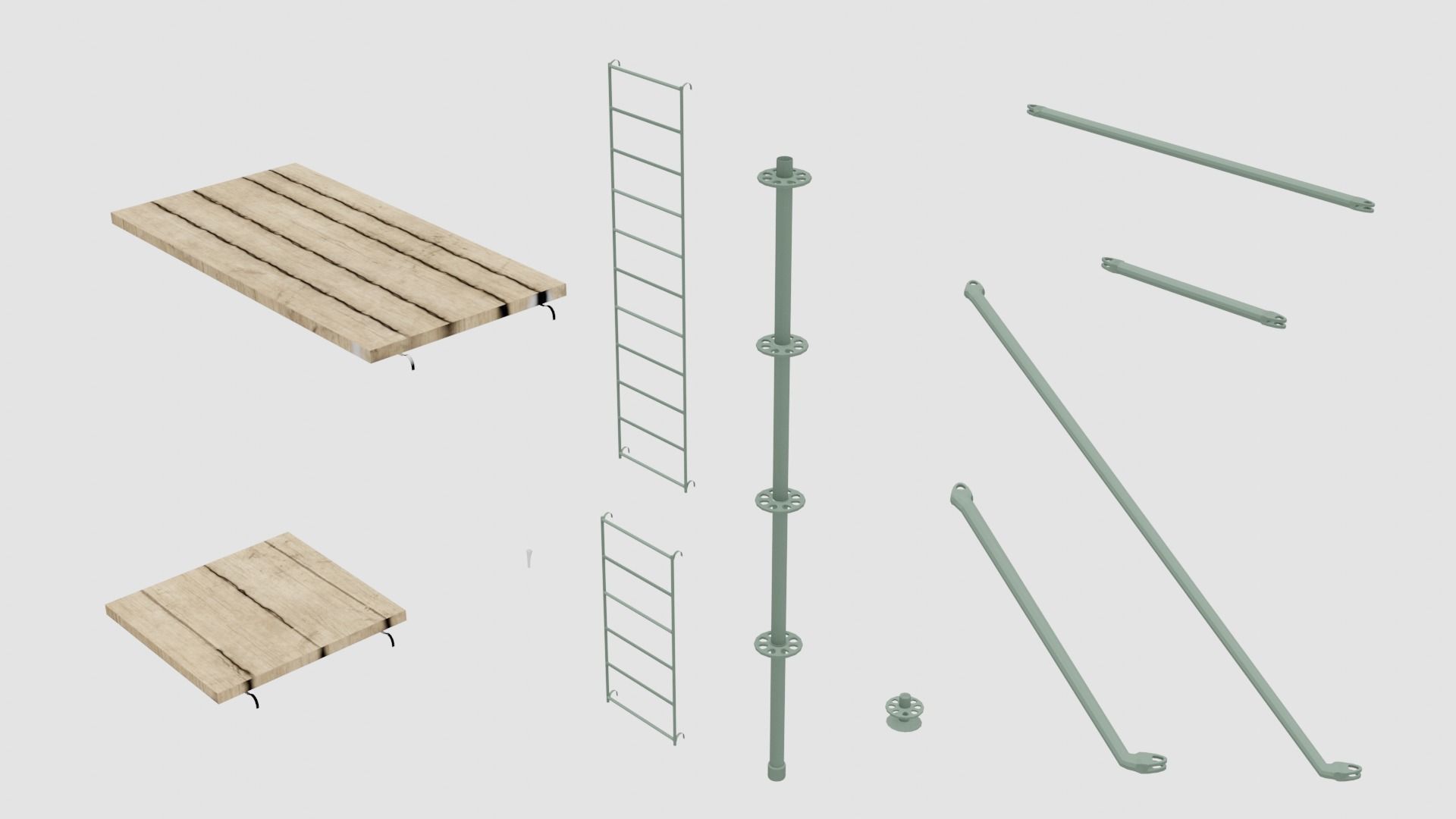 modular scaffolding 3D model | CGTrader